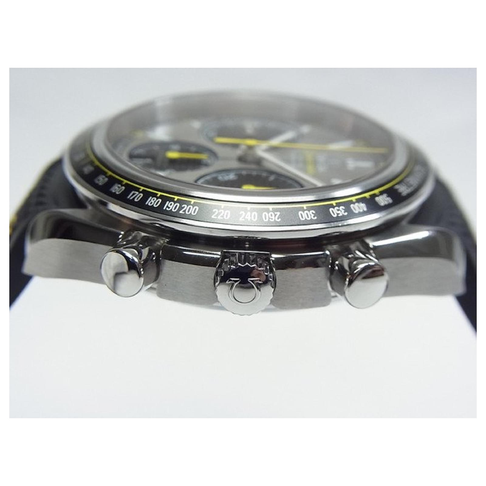 OMEGA Speedmaster Racing Co-Axial Chrono gray Dial Bracelet Mens Grey ...