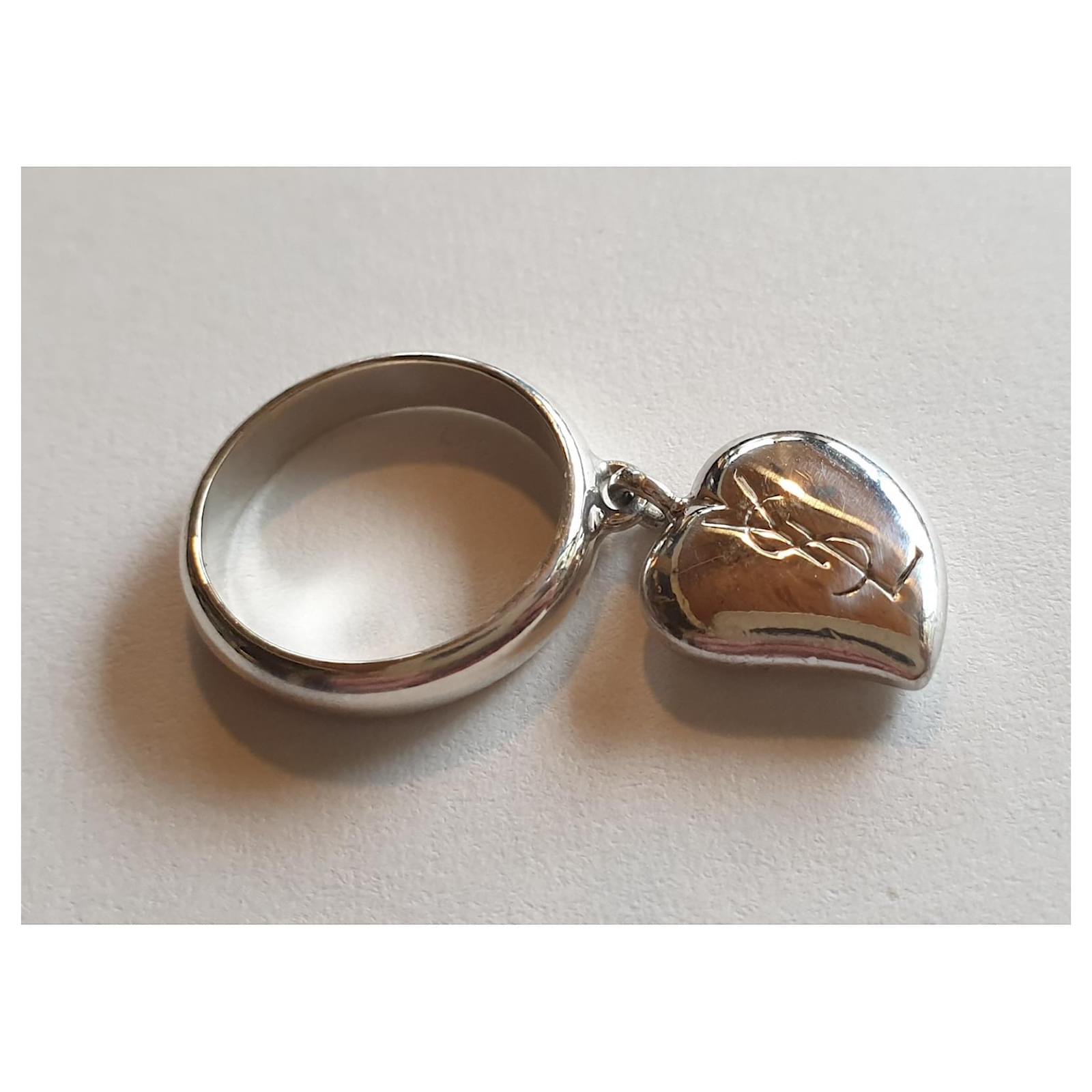 Yves Saint Laurent Love YSL in sterling silver 925 Silvery ref.480025 ...