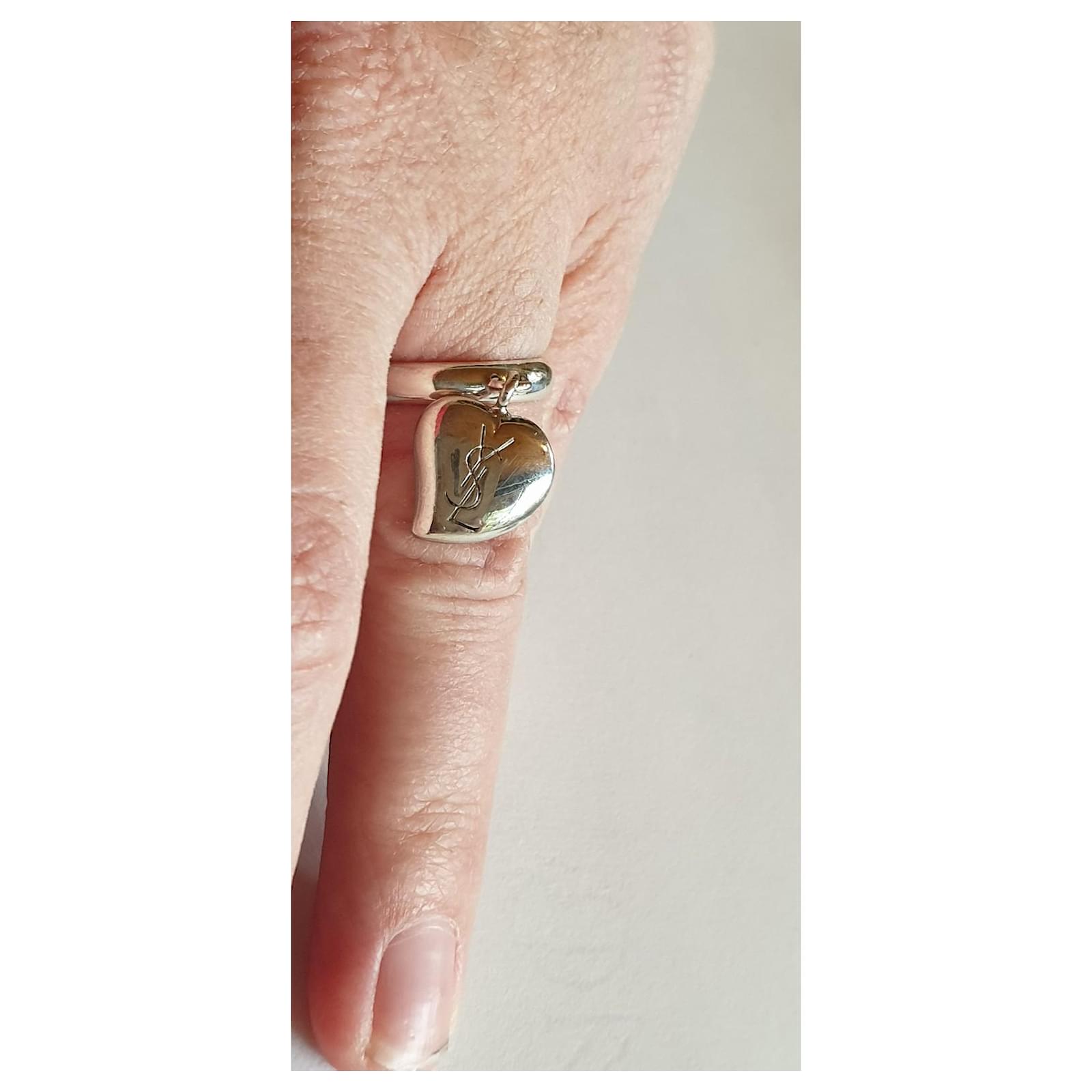 Yves Saint Laurent Love YSL in sterling silver 925 Silvery ref.480025 ...