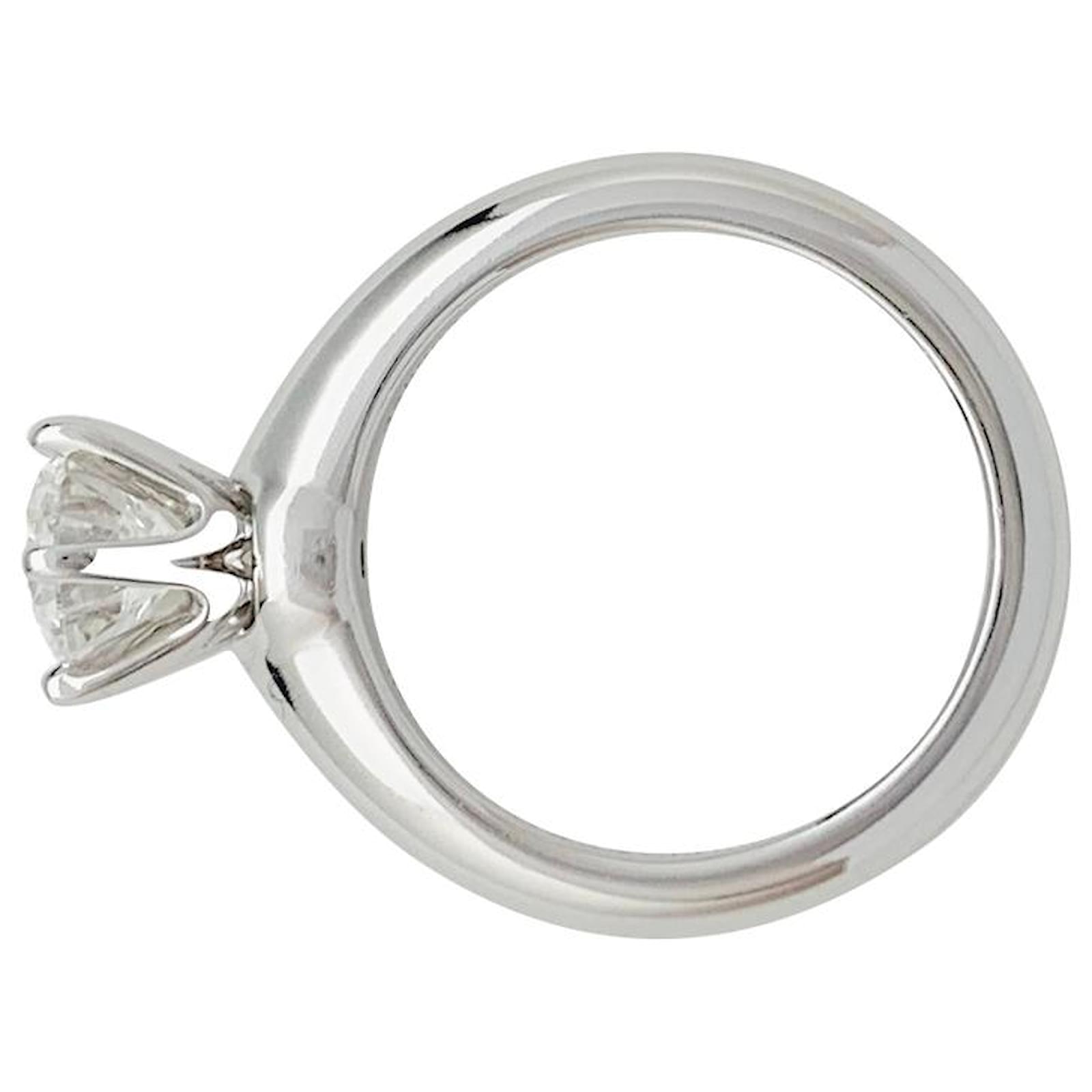 Solitaire Tiffany & Co, "Settings", Platinum, diamond 1,01 carat. ref ...