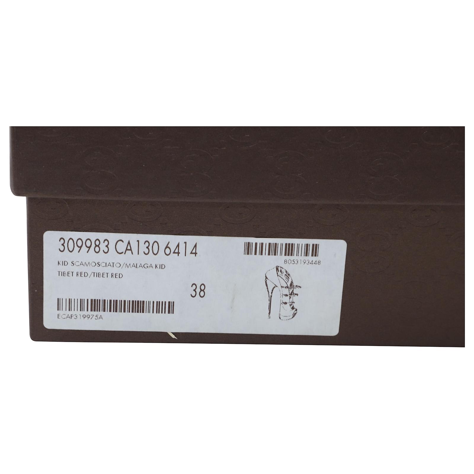 Escarpins Gucci Lisbeth à triple bride en daim rose Suede ref.484797 ...