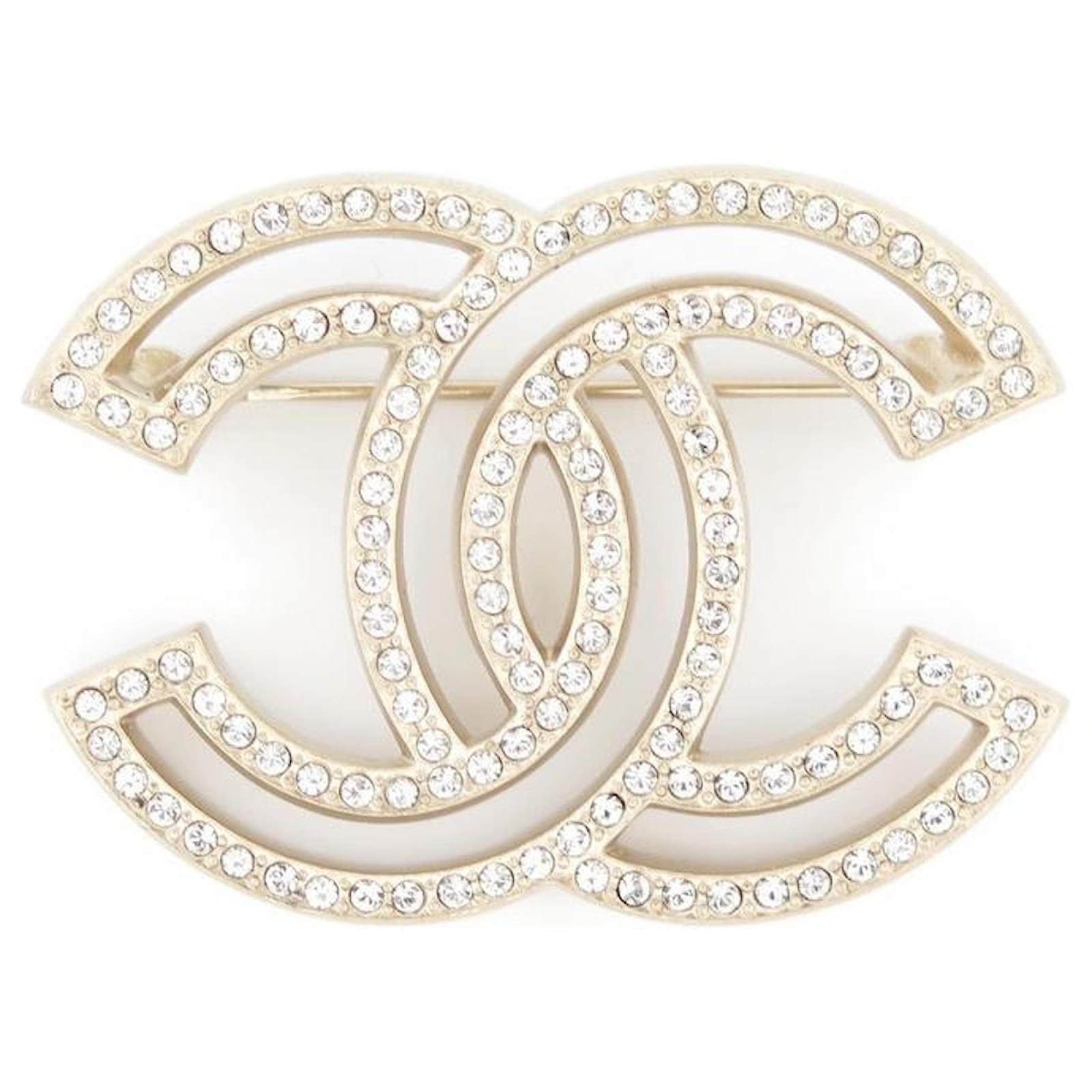 Anderer Schmuck NEUE CHANEL BROSCHE CC LOGO & STRASS A64746 IN ...