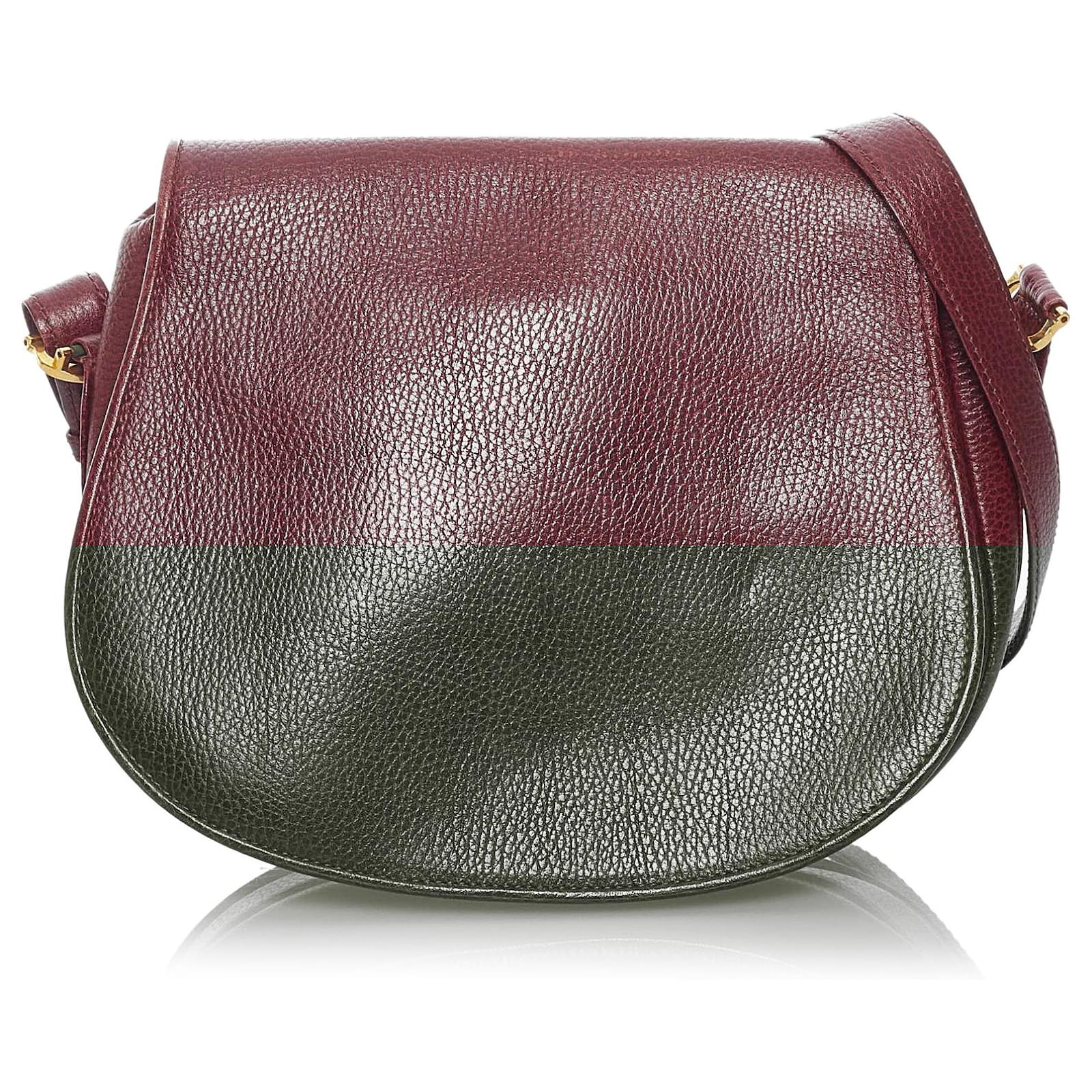 Cartier Sac à bandoulière en cuir rouge Must de Cartier Veau façon ...