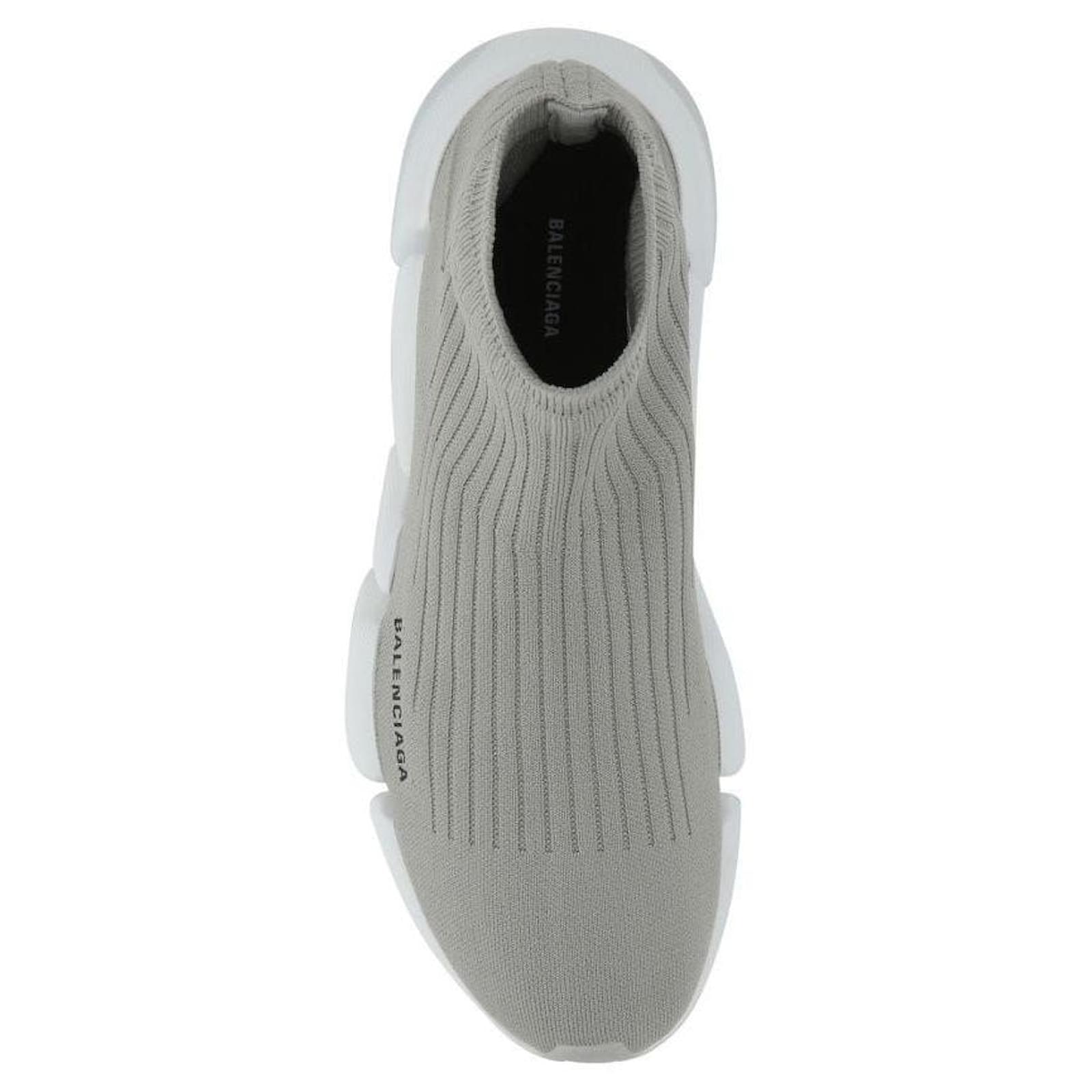 Balenciaga - Baskets Speed 2.0 grises en polyester stretch Synthétique ...