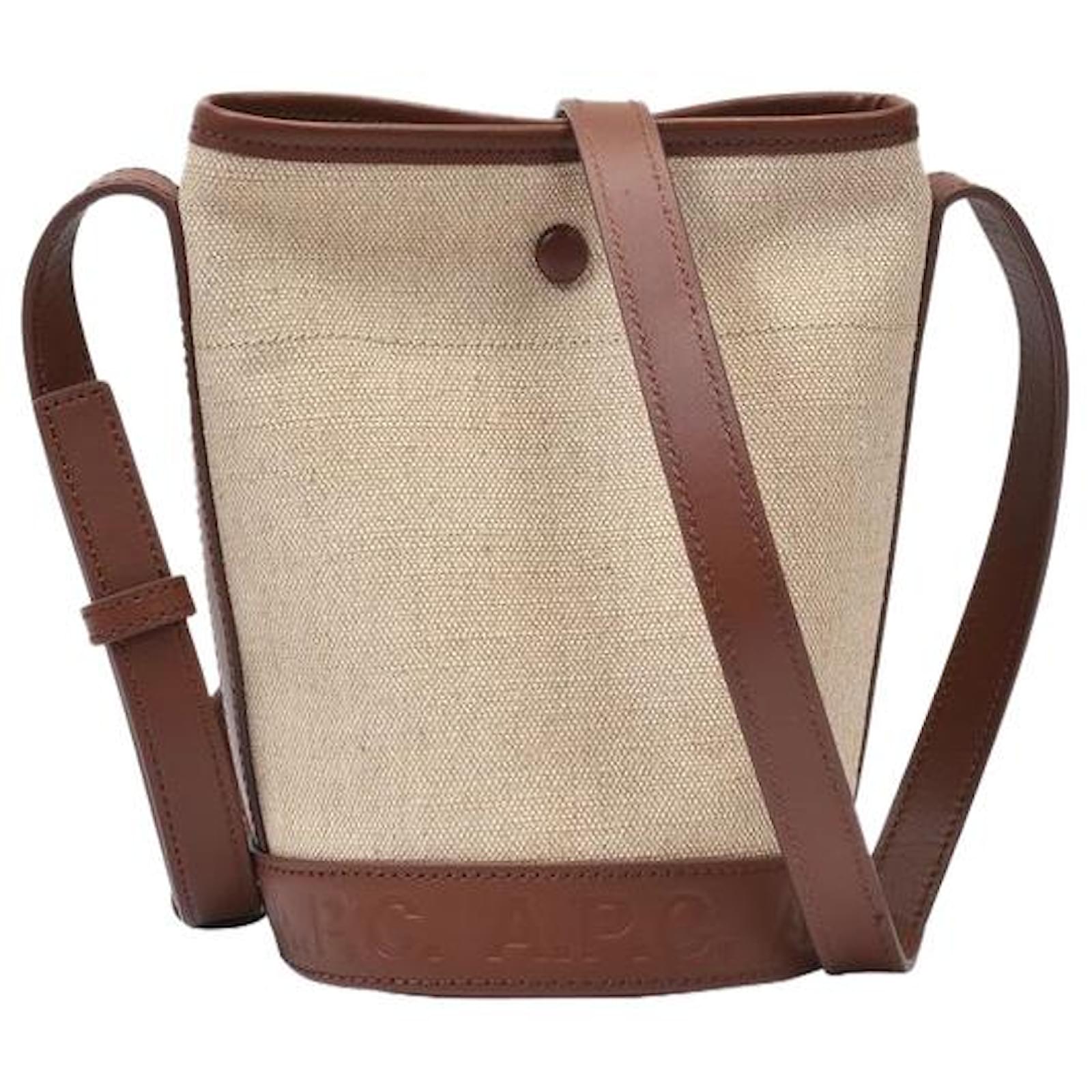 Apc Sac Helene Small Cad Hazelnut Shoulder & Hobo Bags Brown Cloth ref ...