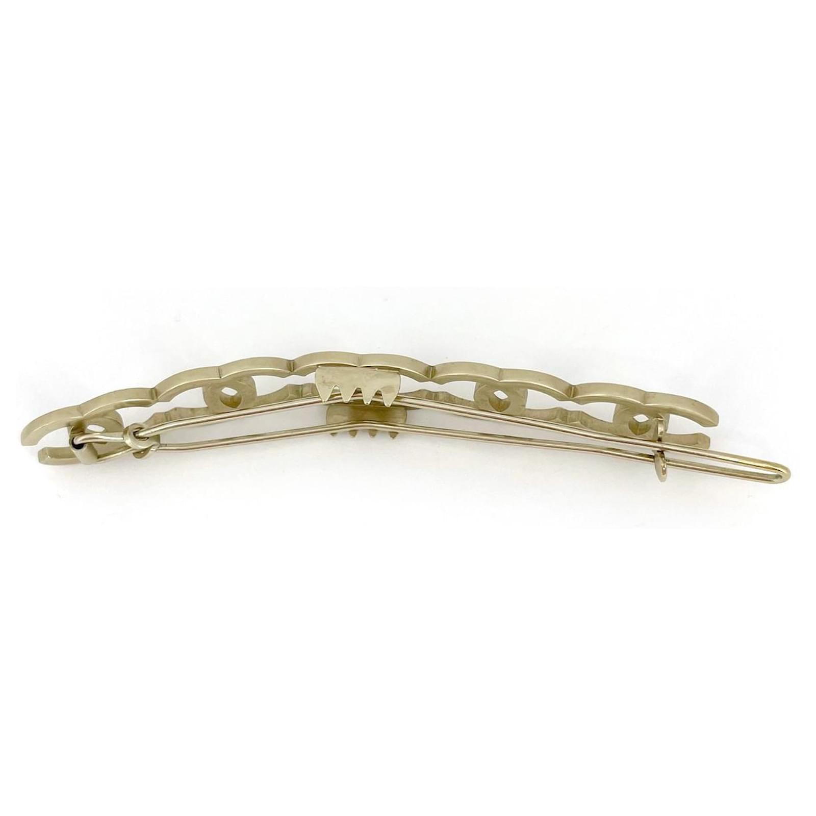 CHANEL Coco Mark Valletta Barrette à cheveux Barrette CC Mark Valletta ...