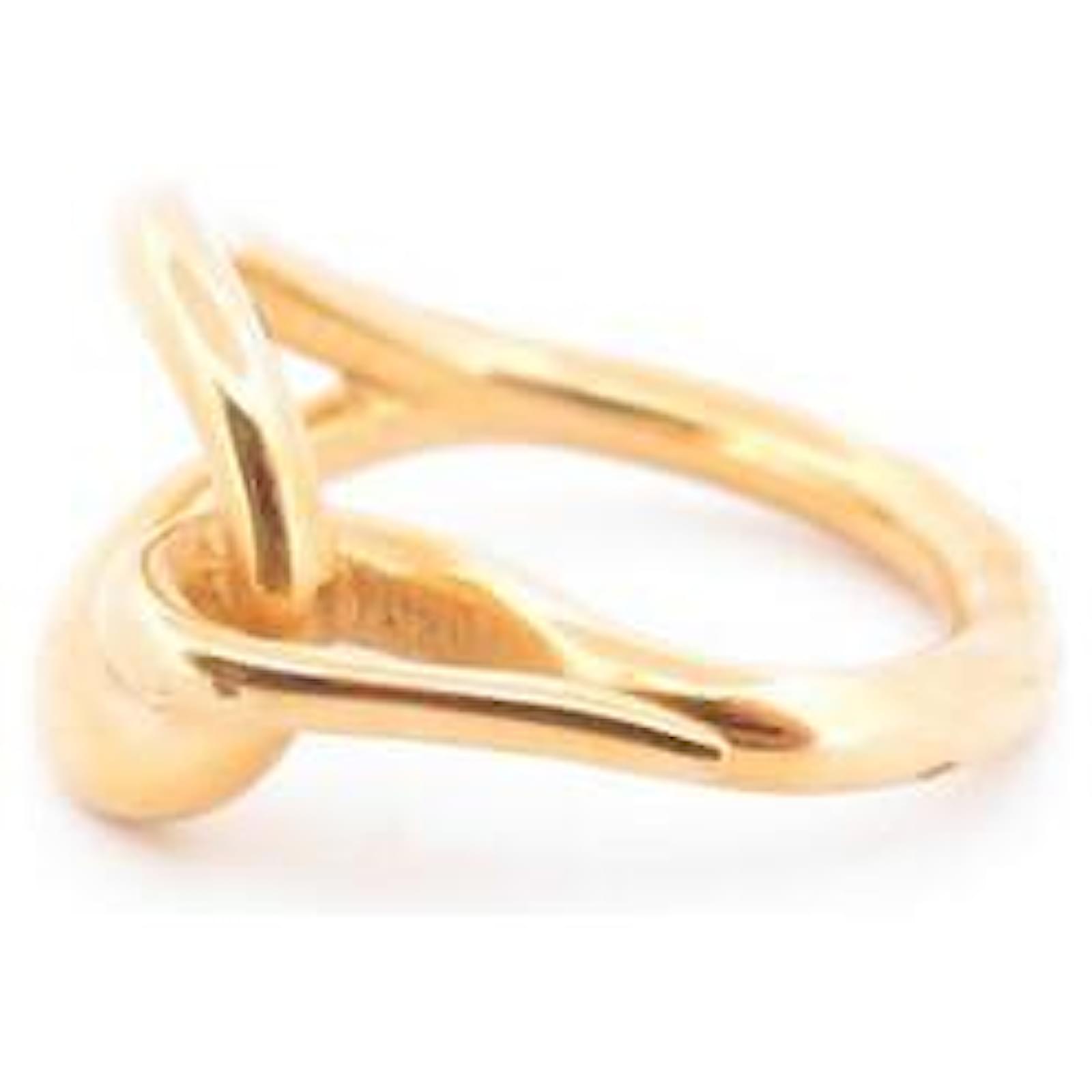 Hermès HERMES JUMBO SCARF RING IN GOLD METAL PLATED GOLD SQUARE SCARF ...