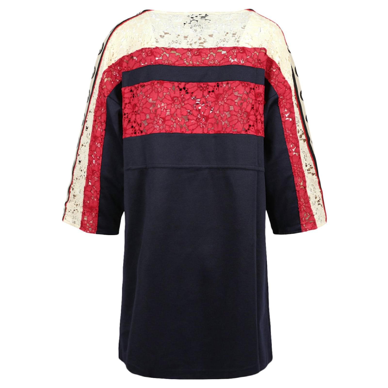 Gucci Robe à logo et dentelle Multicolore ref.498893 - Joli Closet