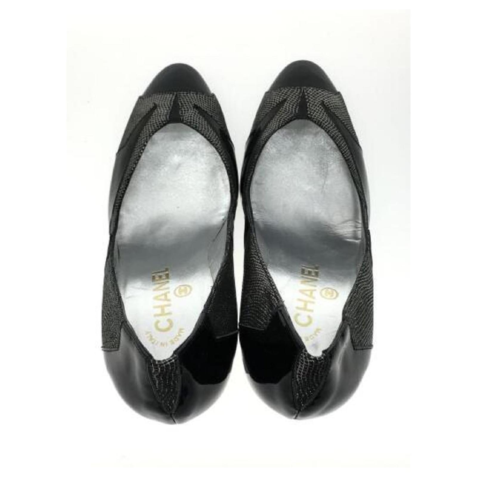 **[Usato] CHANEL / Snake / Décolleté in nylon / Décolleté / 38 / Nero ...