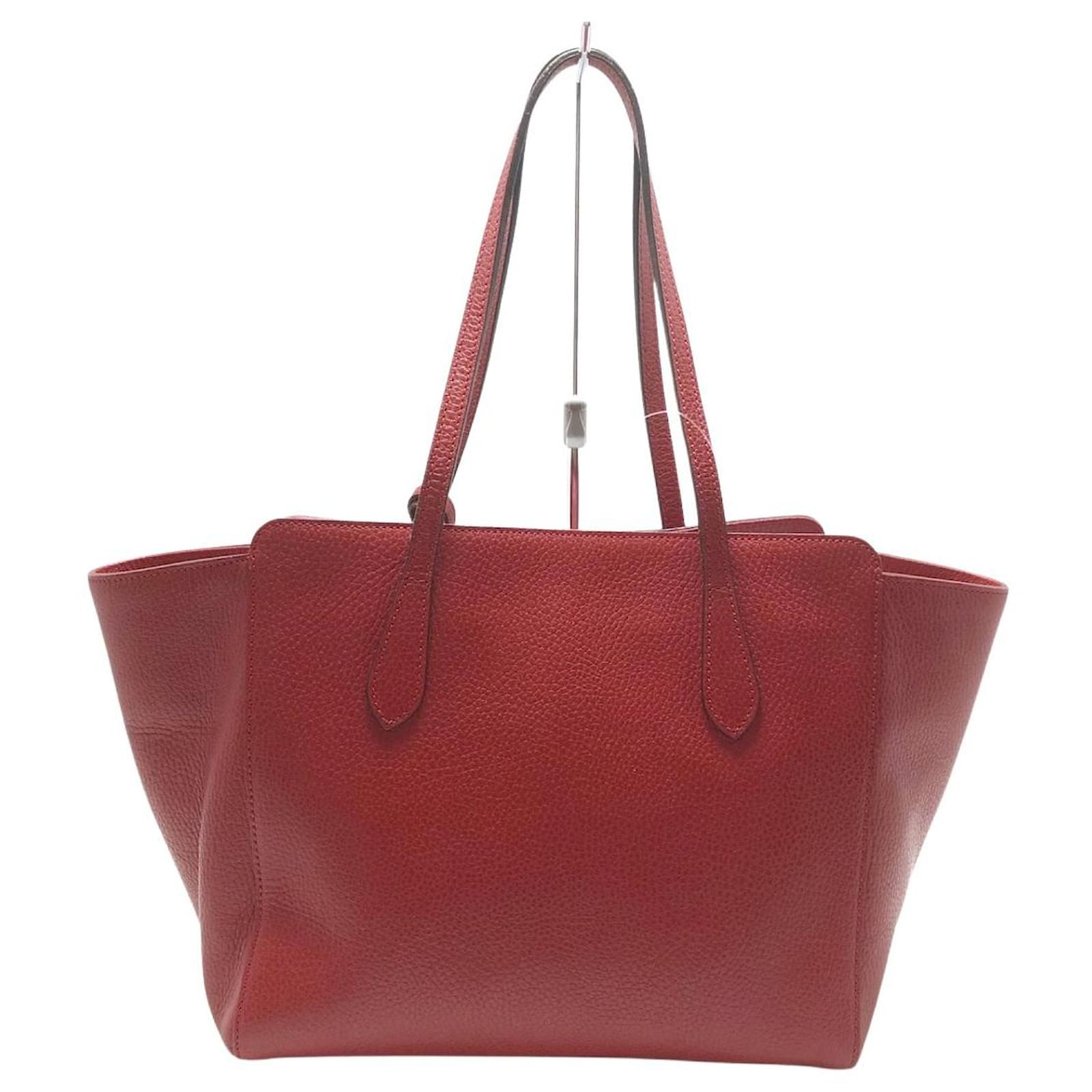 Gucci Swing Red Leather ref.501438 - Joli Closet