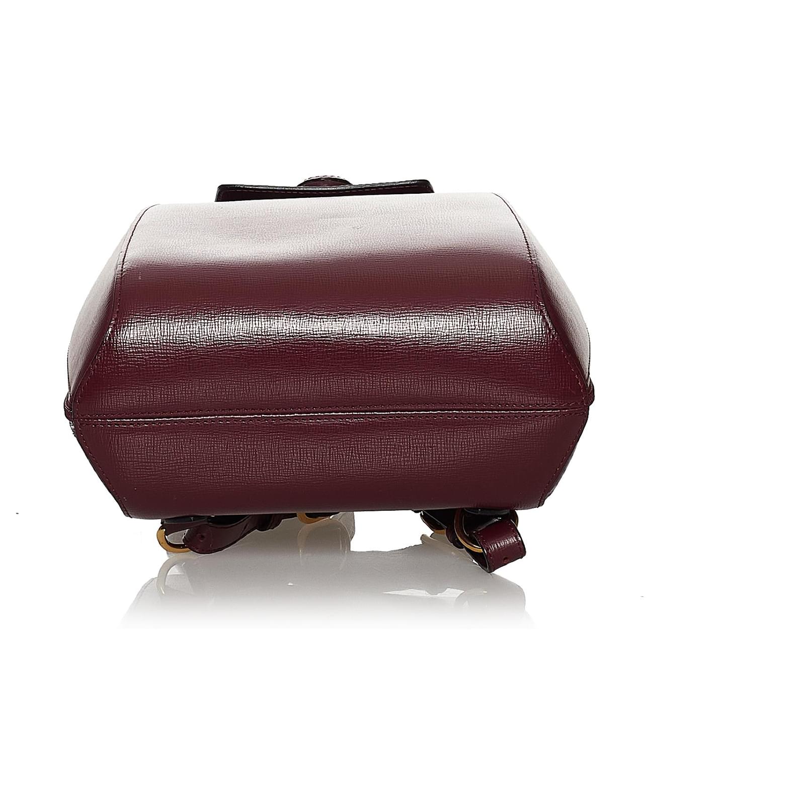 Cartier Red Must de Cartier Leather Backpack Dark red Pony-style ...