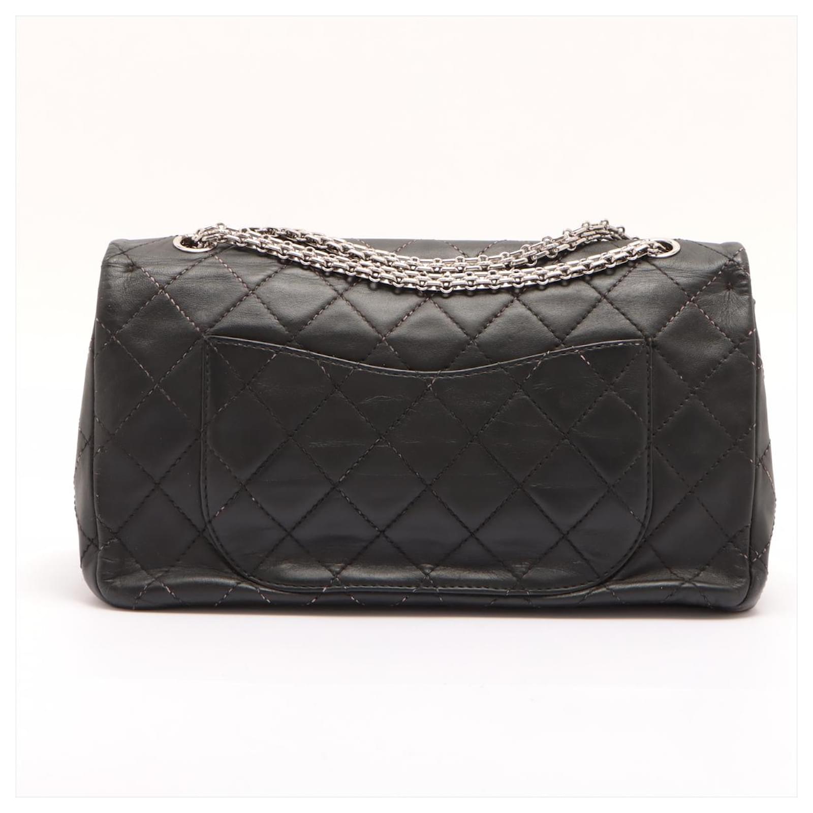 Chanel 2.55 Black Pony-style calfskin ref.505217 - Joli Closet