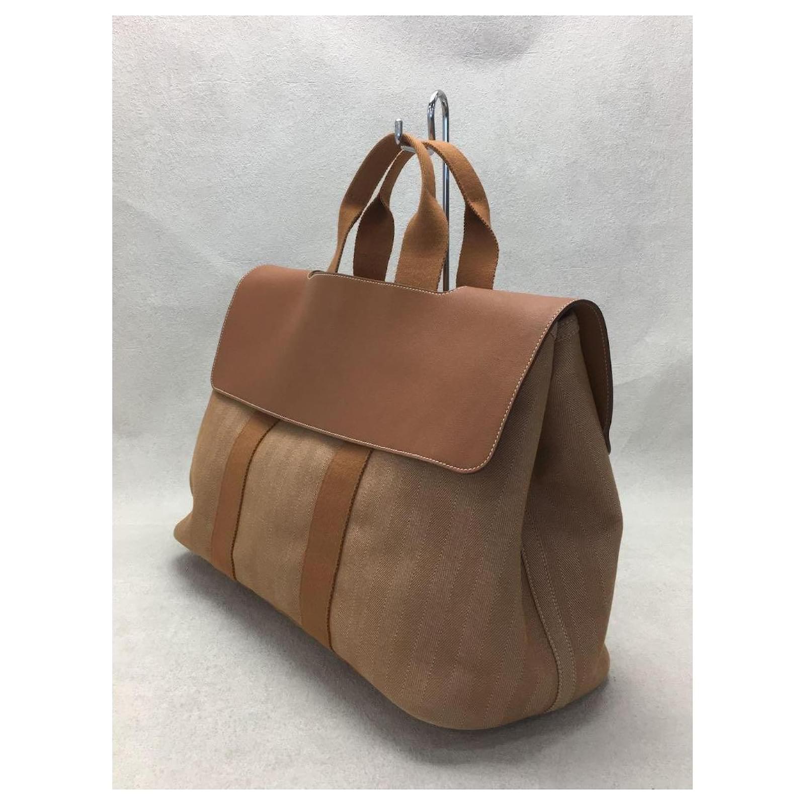 Hermès HERMES Valparaiso GM / Canvas / GLD / Herringbone / Tote Bag ...