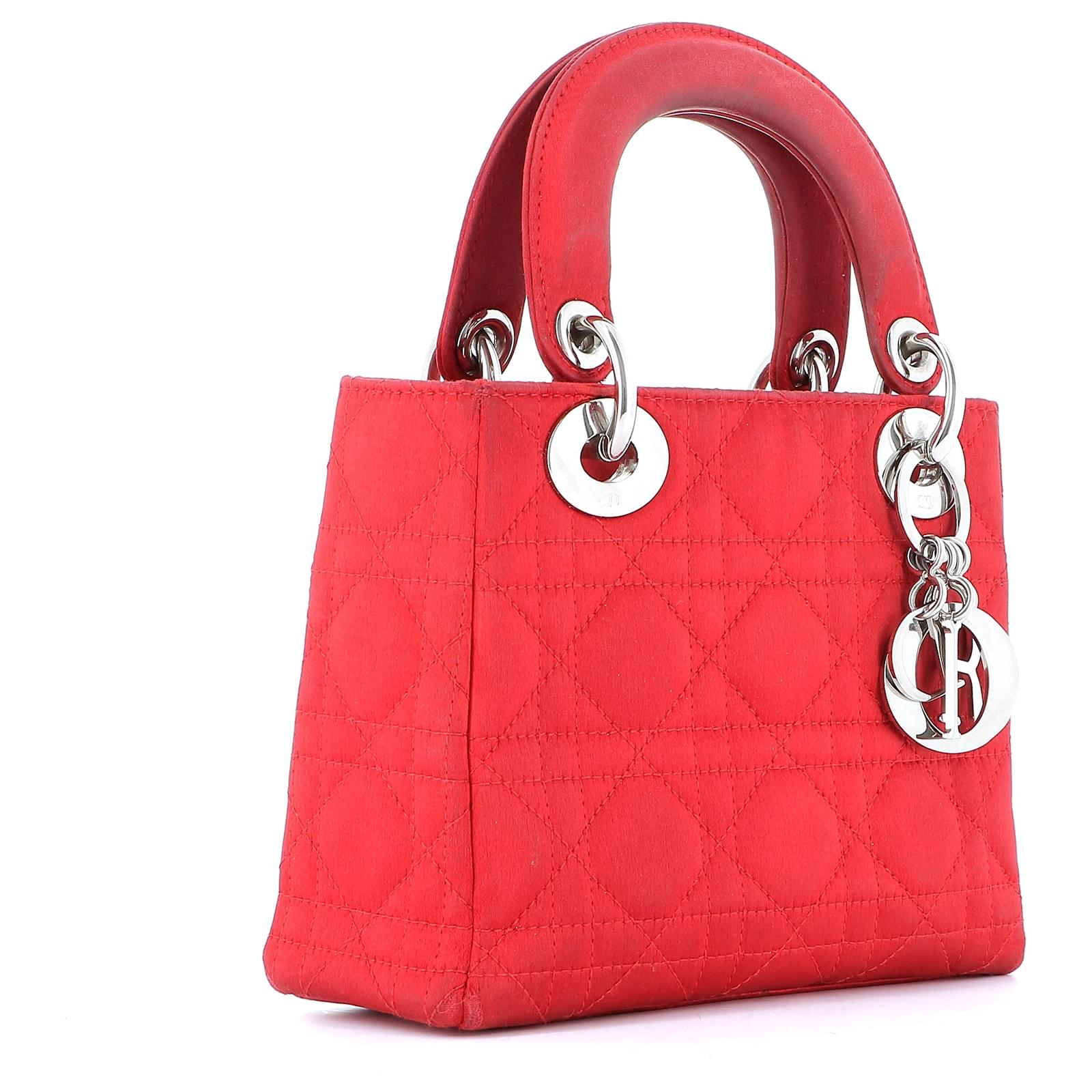 Dior Lady Dior Soie Rouge ref.506301 - Joli Closet