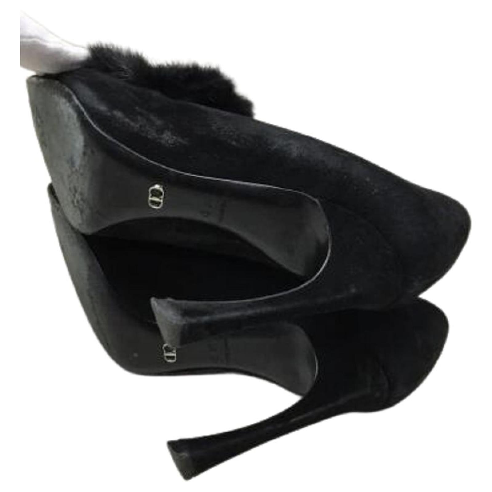 **[Occasion] Escarpins Christian Dior / 37 / 23.5 / BLK / Daim ...