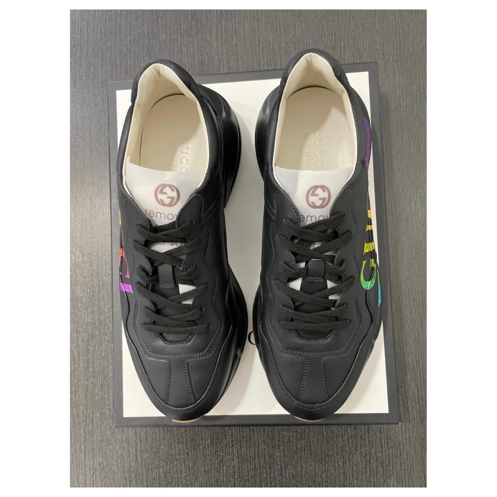 Gucci RYTHON APOLLO Black Leather ref.510187 - Joli Closet