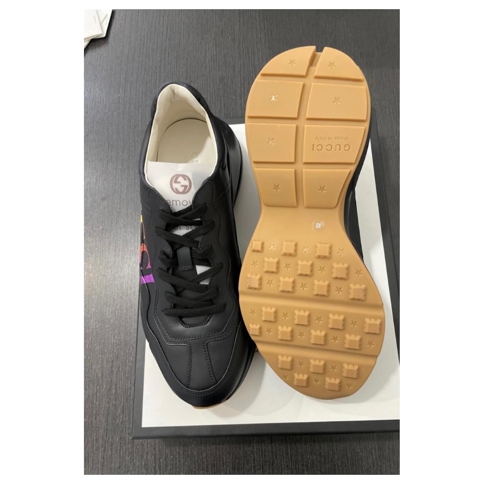 Gucci RYTHON APOLLO Black Leather ref.510187 - Joli Closet