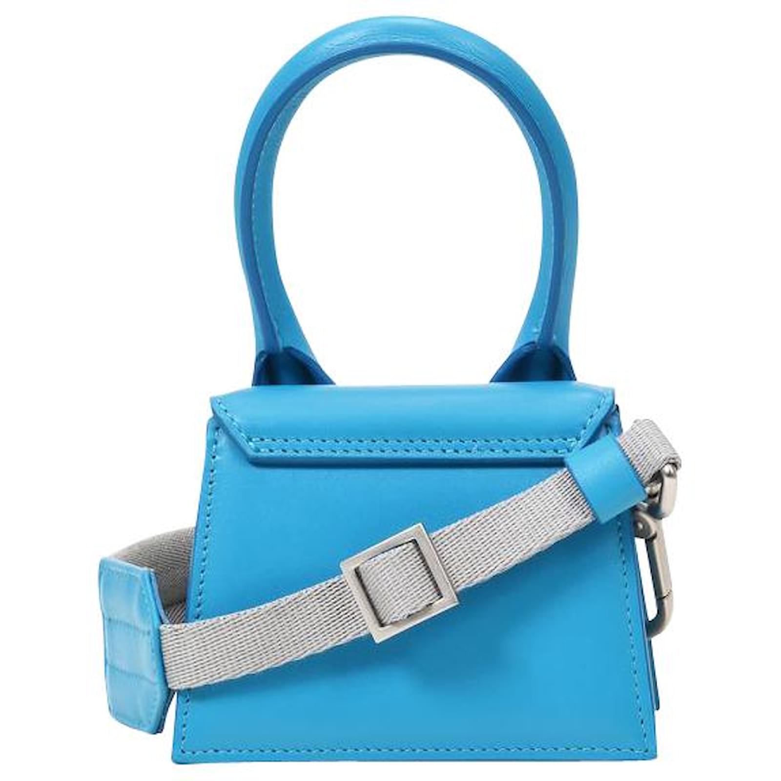 Jacquemus Le Chiquito Homme en Cuir Bleu ref.512426 - Joli Closet