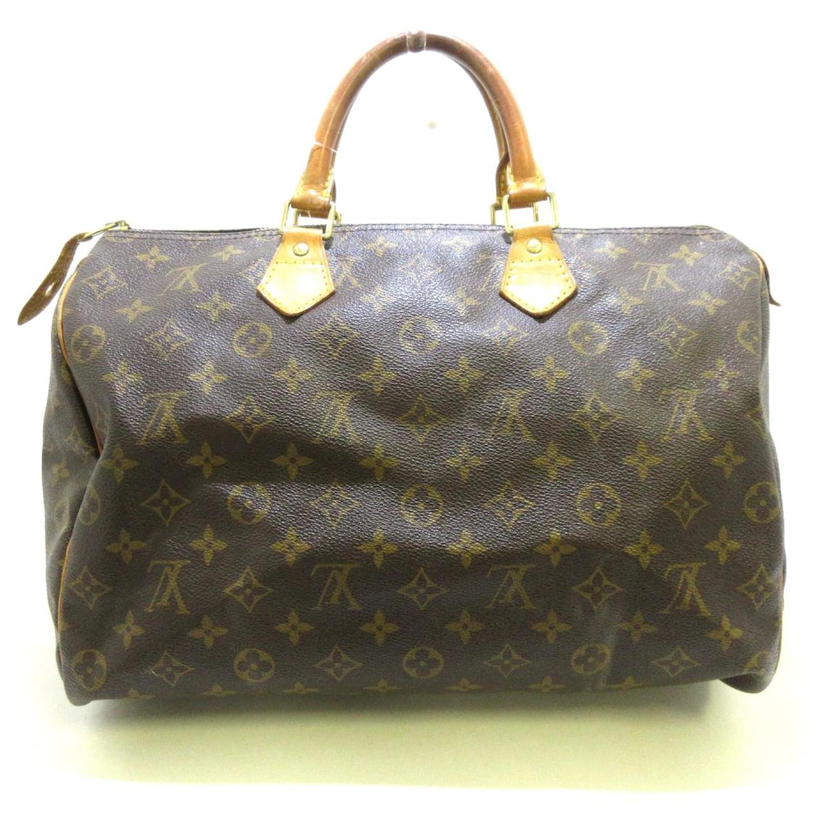 Speedy Louis Vuitton schnell 35 Braun Leinwand ref.513383 - Joli Closet
