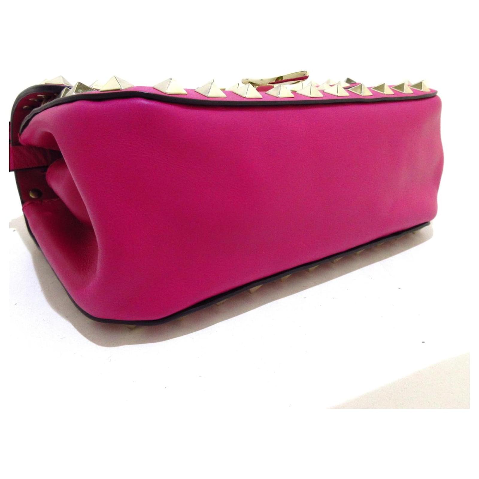 Valentino Garavani Rockstud Pink Leather ref.515172 - Joli Closet