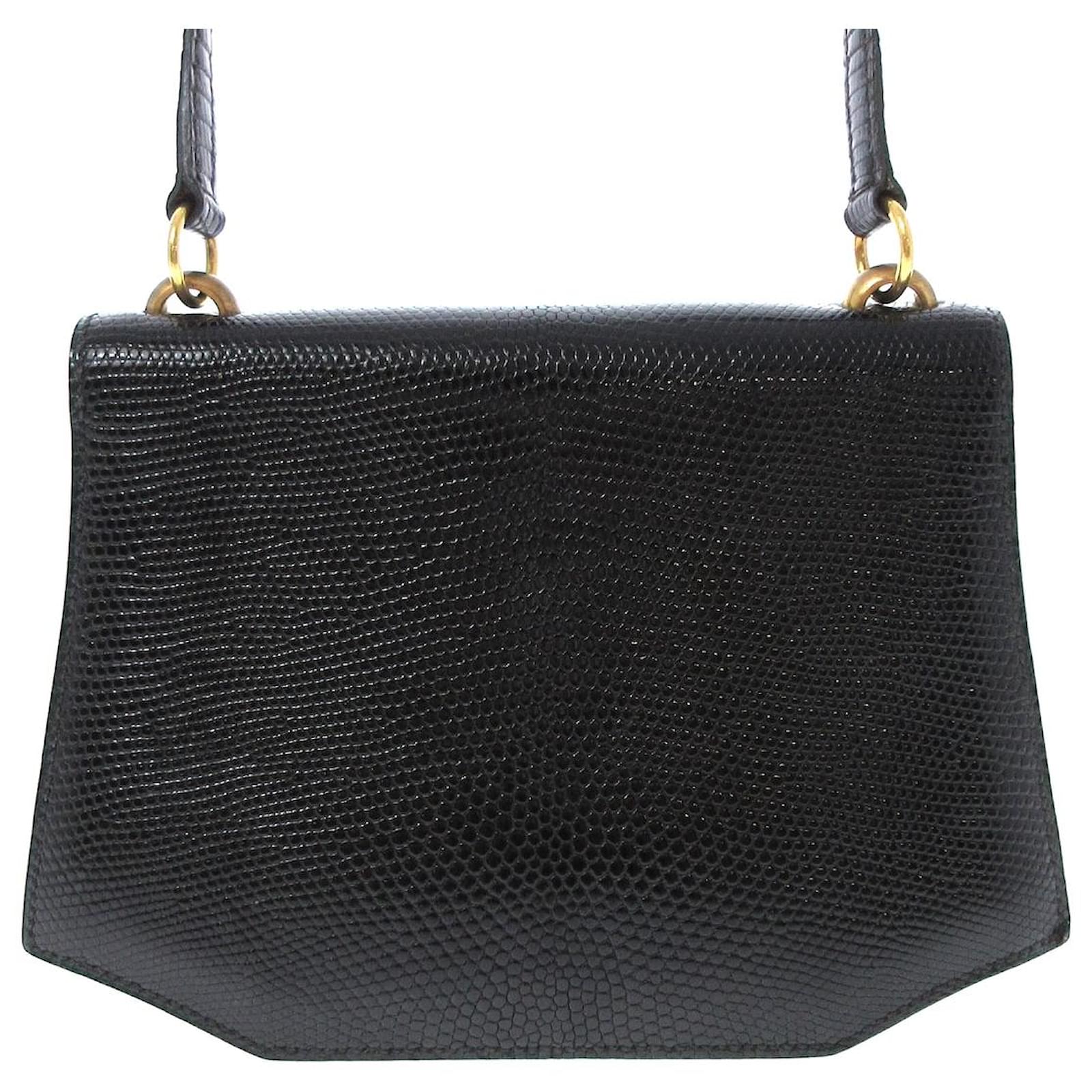 Hermès Shoulder bag Black Exotic leather ref.515185 - Joli Closet