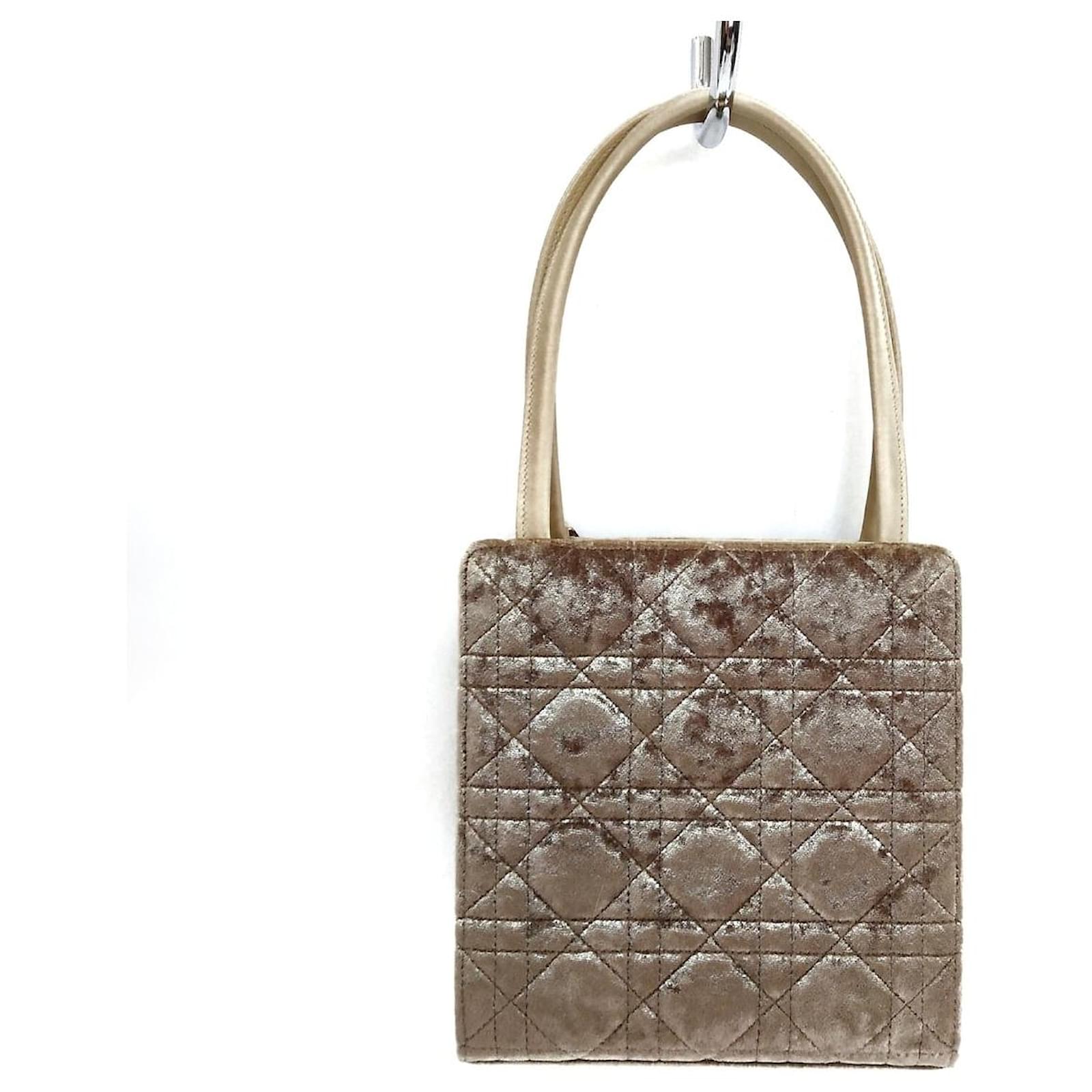 Dior Cannage stitch Beige Velvet ref.515210 - Joli Closet