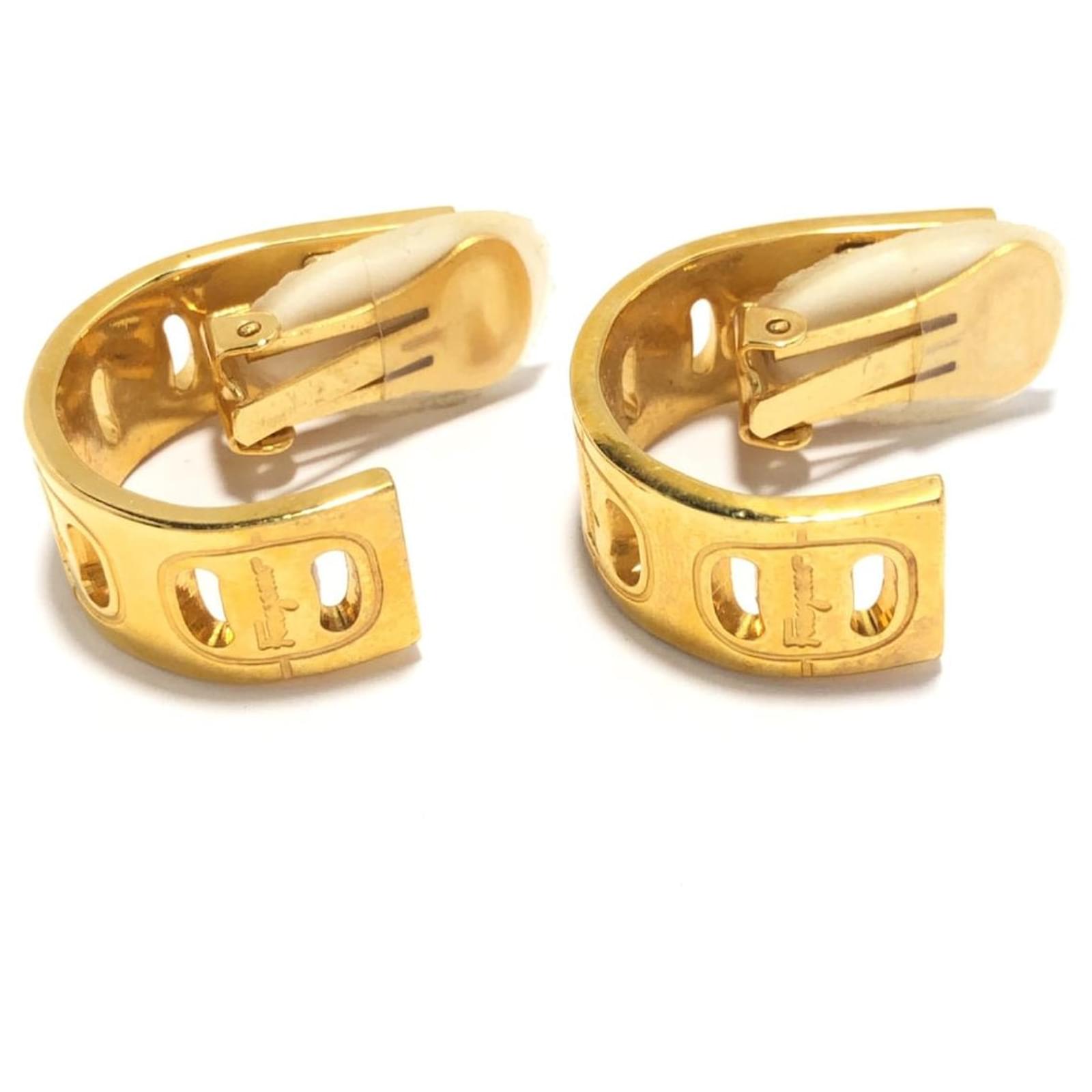 Salvatore Ferragamo Earring Golden Metal ref.520720 - Joli Closet