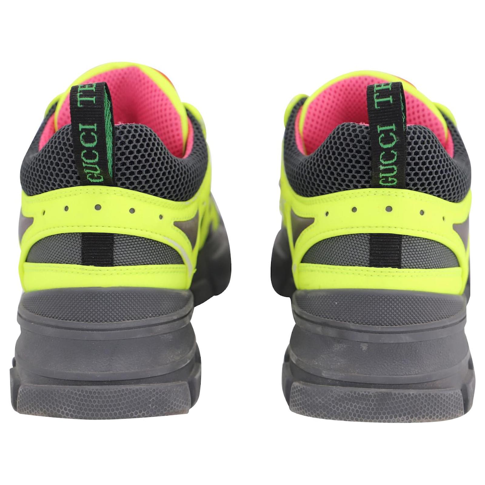 Gucci Flashtrek Reflective Sneakers in Black Leather ref.522419 - Joli ...