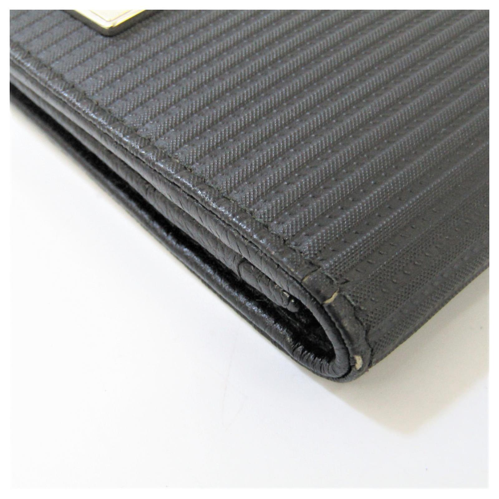 Bulgari Portefeuille BVLGARI Cuir Noir ref.522800 - Joli Closet