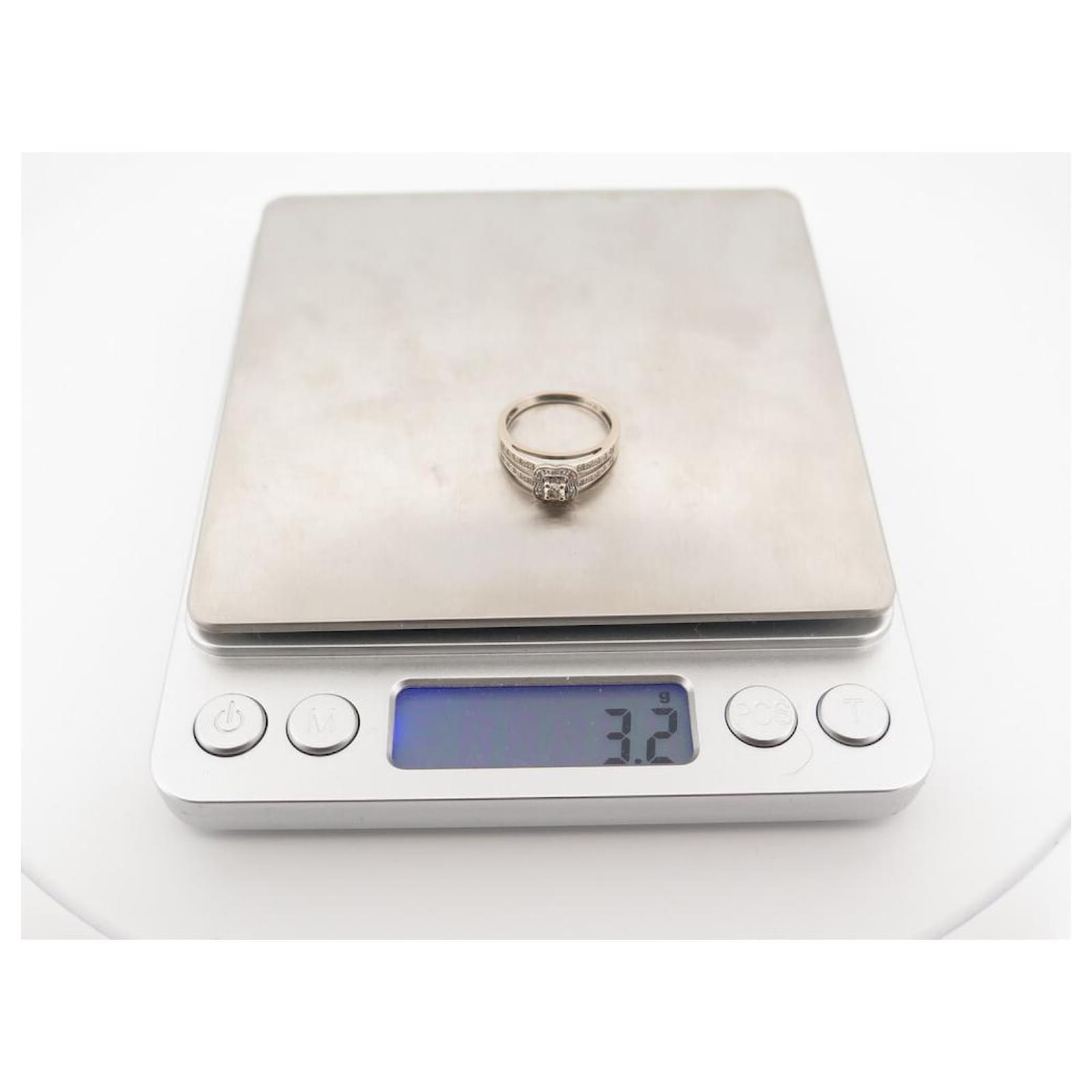 BAGUE MAUBOUSSIN CHANCE OF LOVE N1 50 OR BLANC 18K DIAMANT BOITE GOLD ...