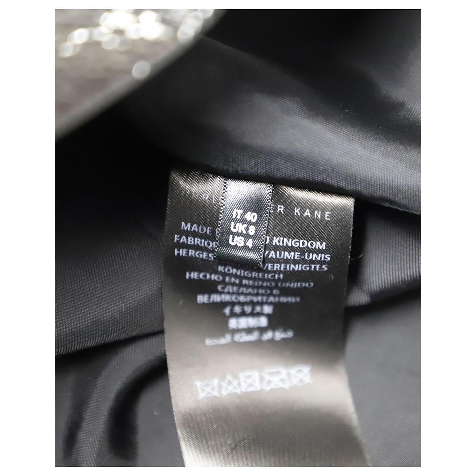 Christopher Kane Jupe à volants en cuir verni noir ref.526386 - Joli Closet