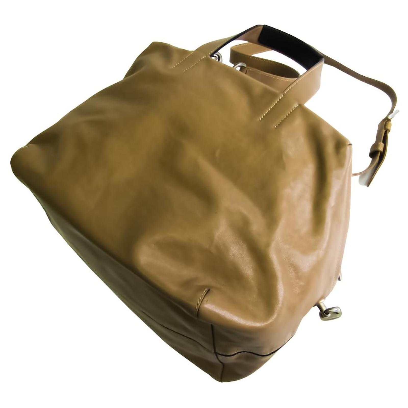 Loewe Origami Beige Leather ref.528026 - Joli Closet