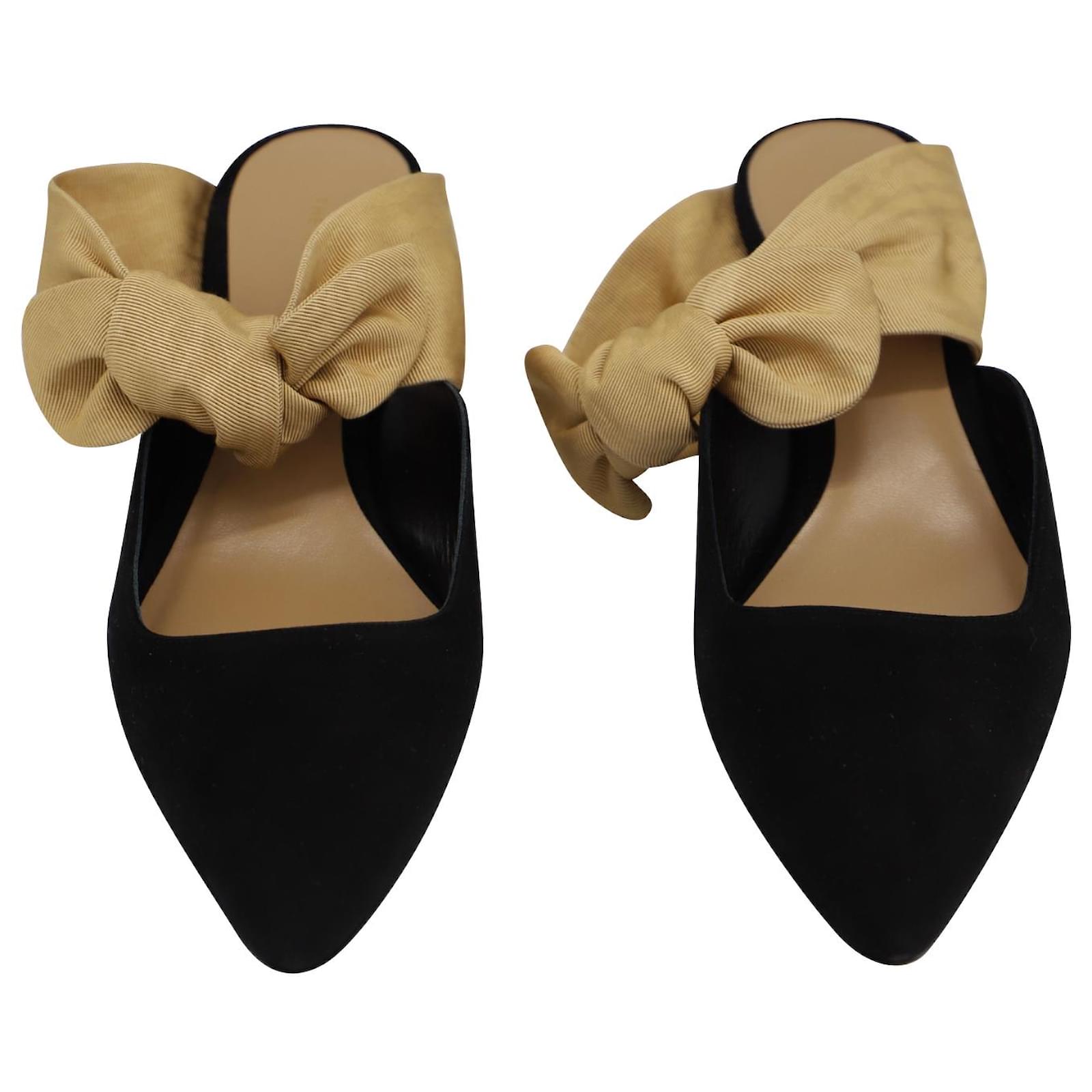 The Row Coco Mules in Black Suede ref.530753 - Joli Closet