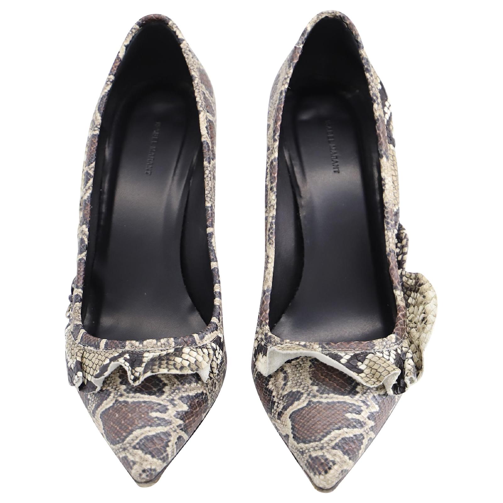 Isabel Marant Poween Pumps in Phyton-skin Leather ref.535538 - Joli Closet