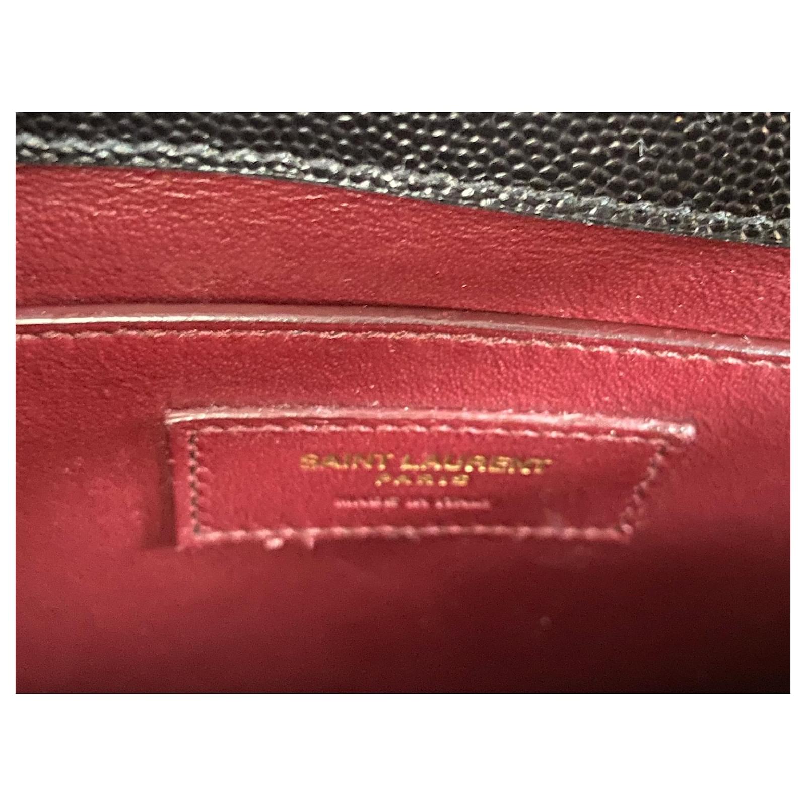 Yves Saint Laurent YSL Tasche "Kassandra" Schwarz Leder ref.536176 ...