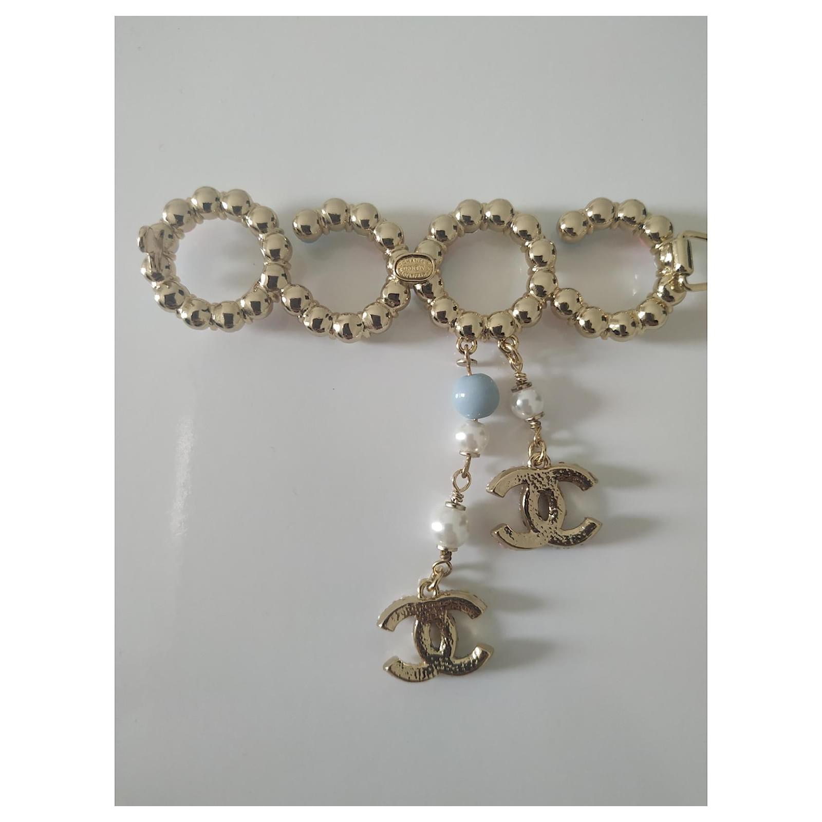 chanel hair barrette Golden Steel ref.538464 - Joli Closet