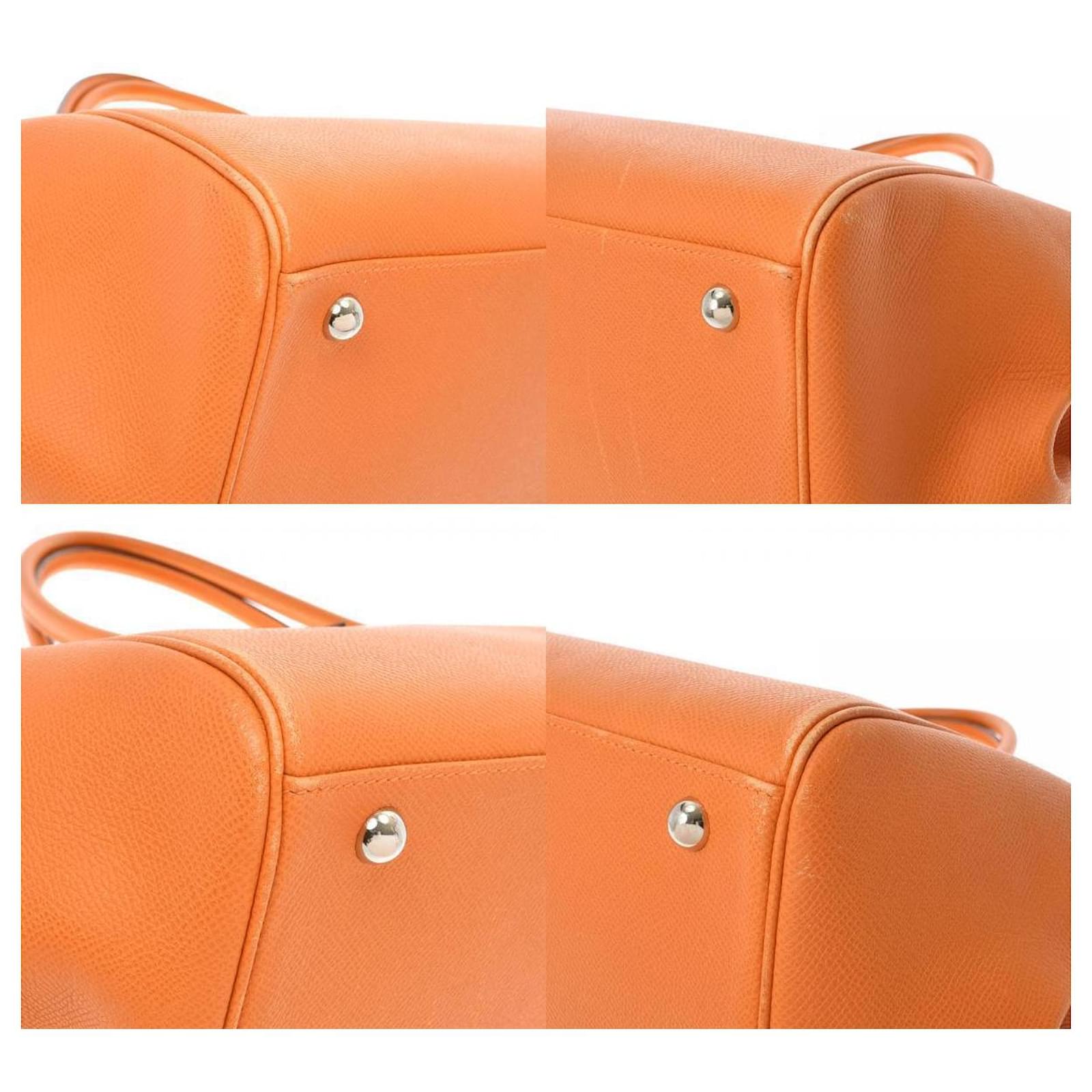 Hermès Paris Bombay Orange Leather ref.540636 - Joli Closet