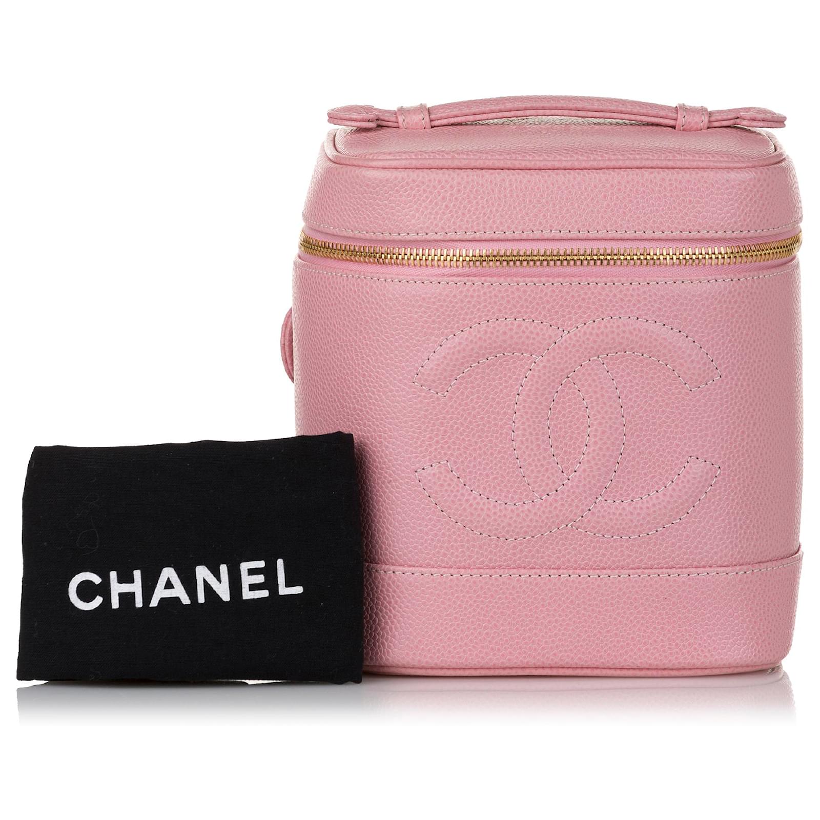Chanel Pink CC Caviar Leather Vanity Bag ref.545046 - Joli Closet