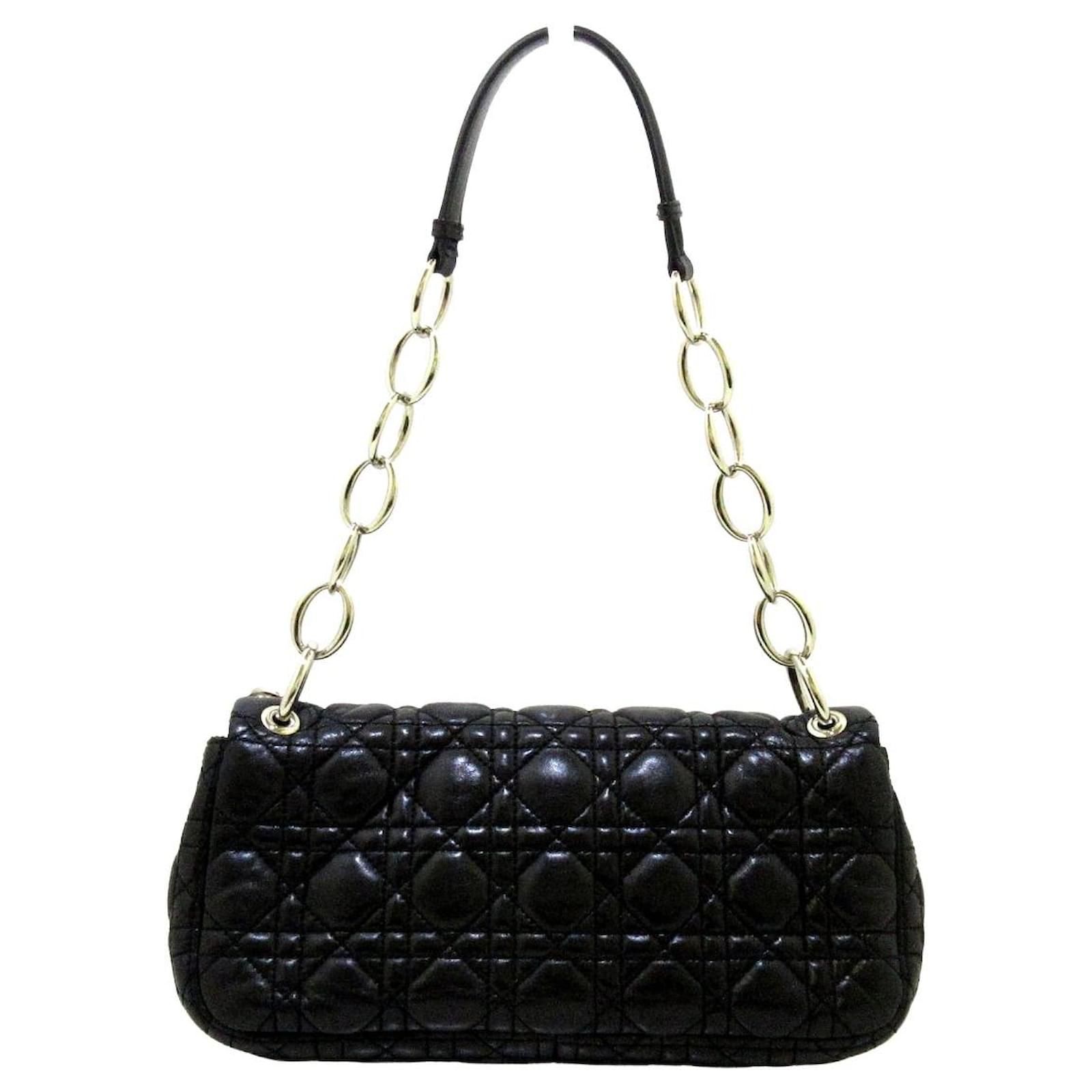 Dior Cannage stitch Black Leather ref.545237 - Joli Closet