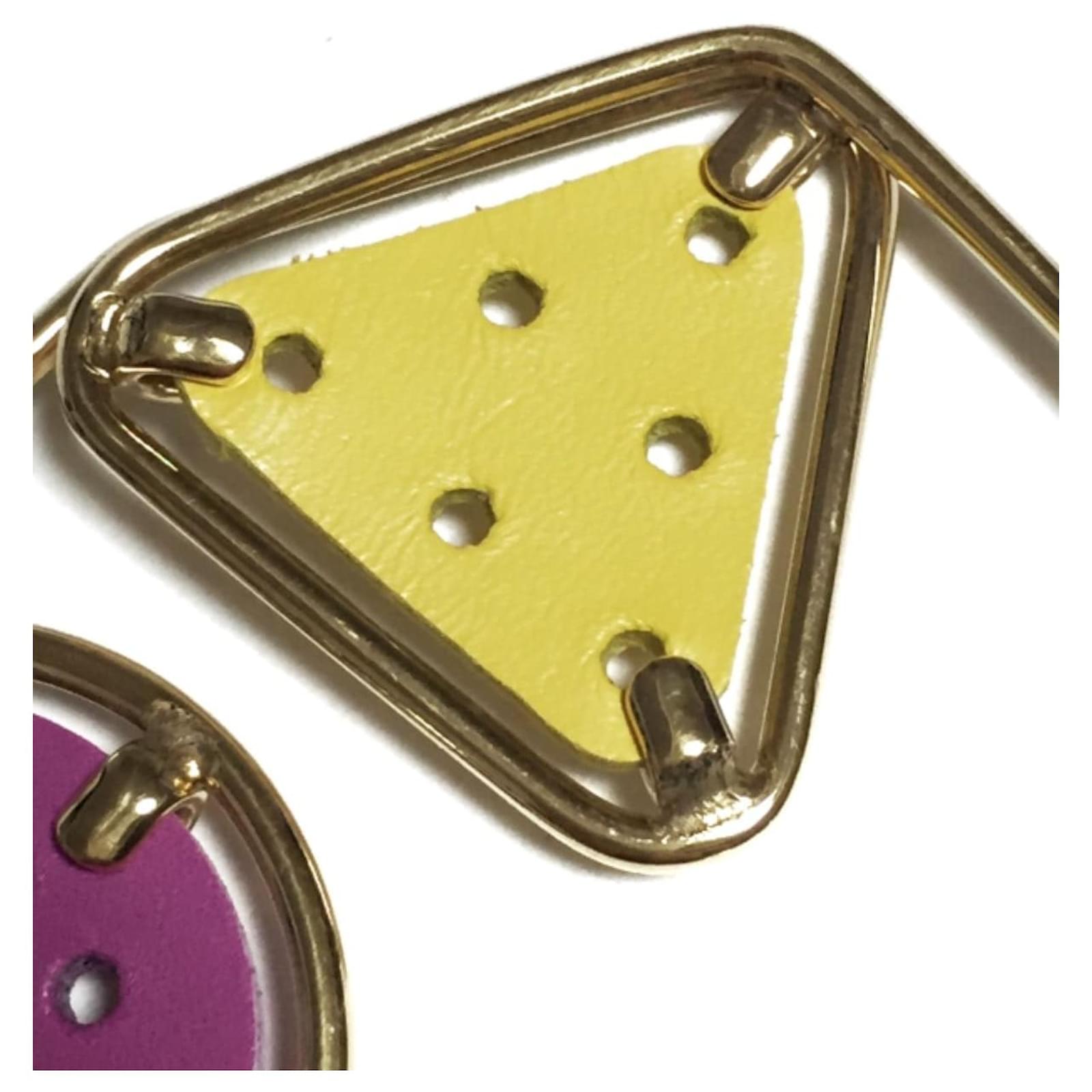 Broche Loewe Cuir Jaune ref.546243 - Joli Closet