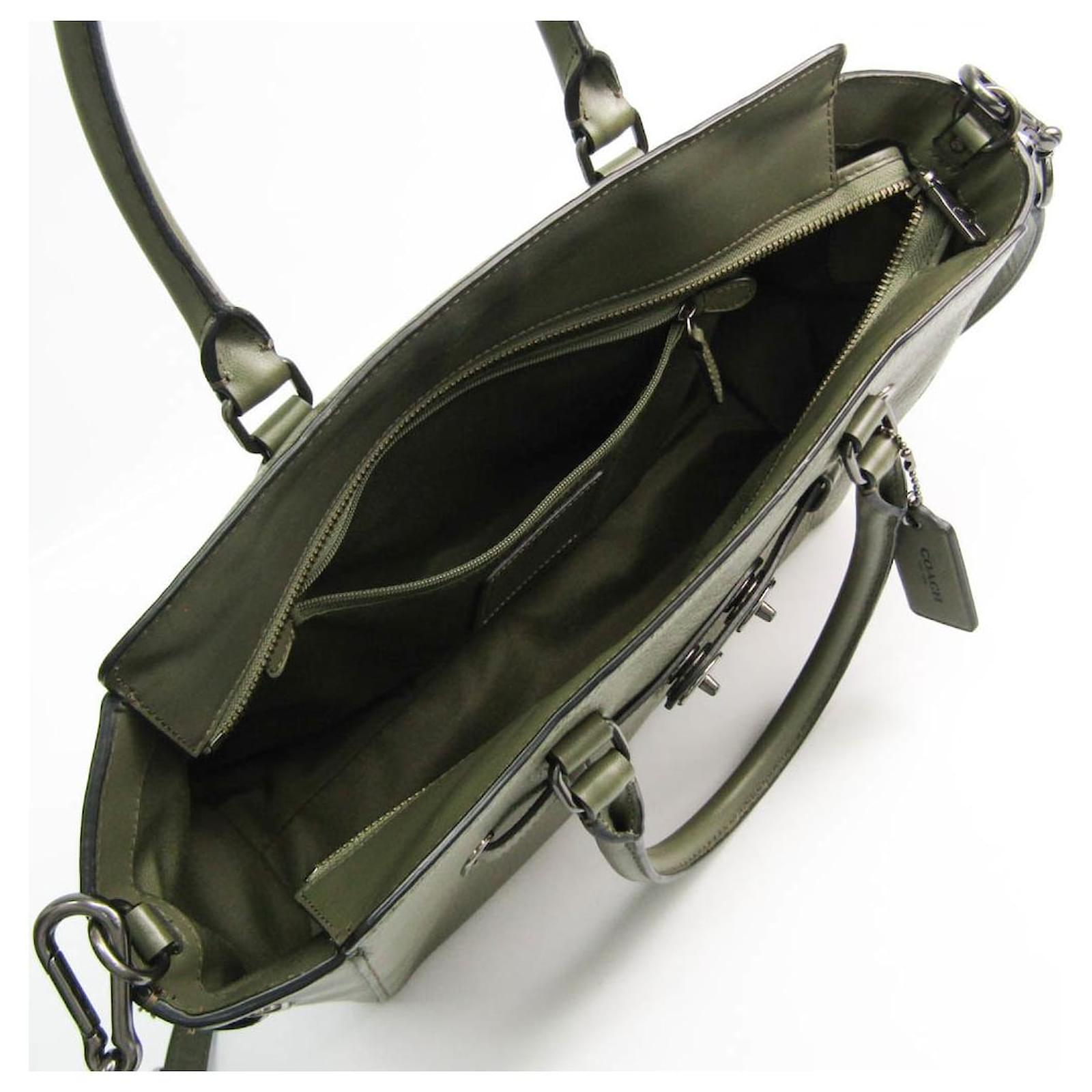 Coach Swagger Green Leather ref.546719 - Joli Closet