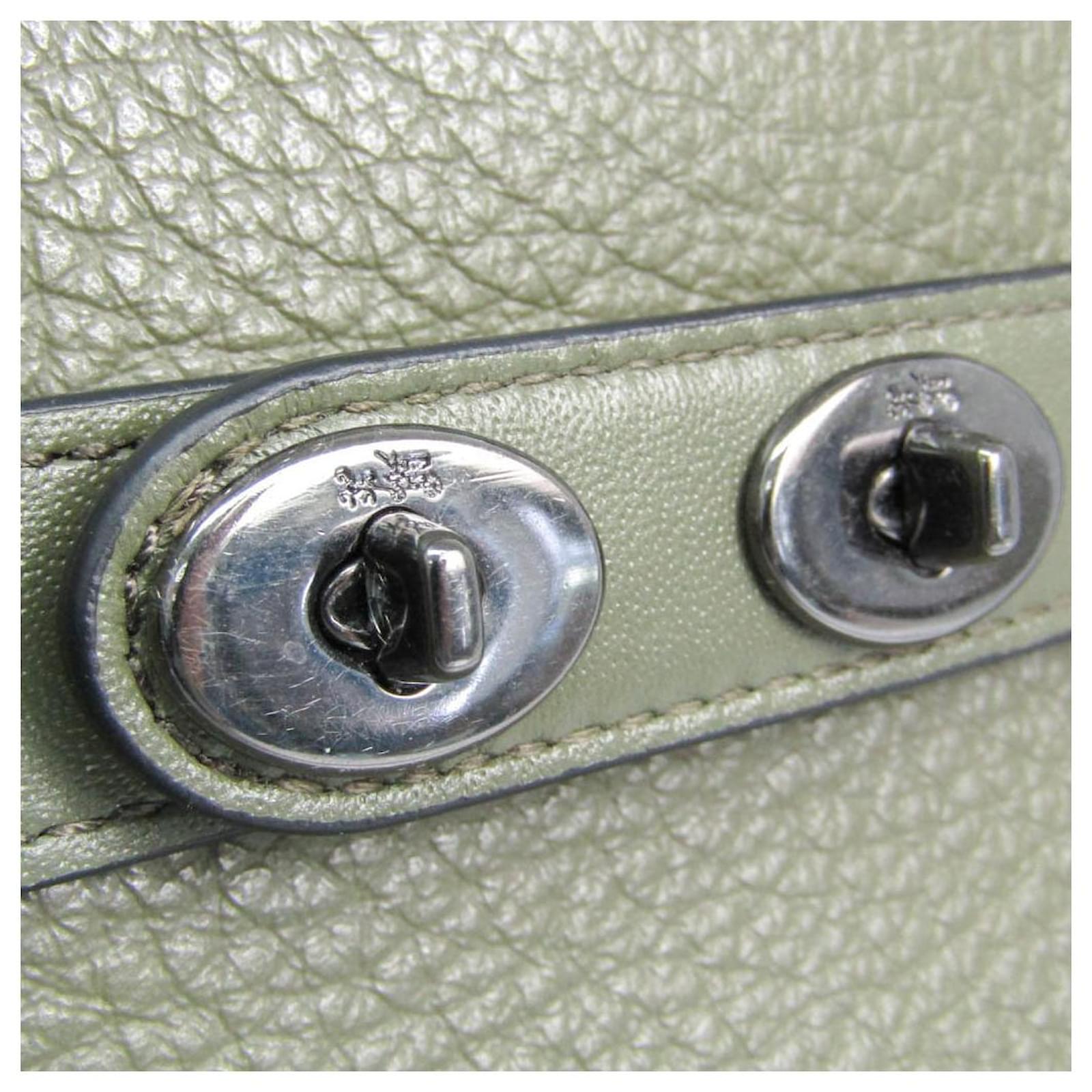 Coach Swagger Green Leather ref.546719 - Joli Closet