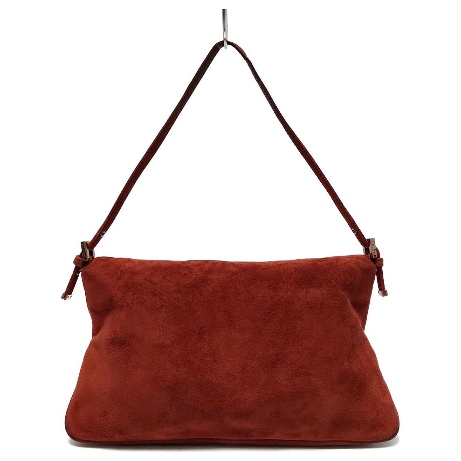 Fendi baguette Red Suede ref.549349 - Joli Closet