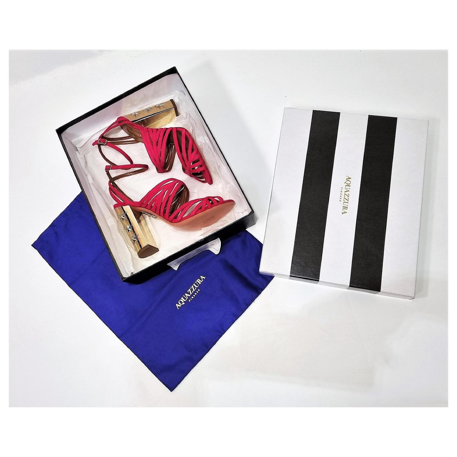 Aquazzura sandals Pink Leather ref.549872 - Joli Closet