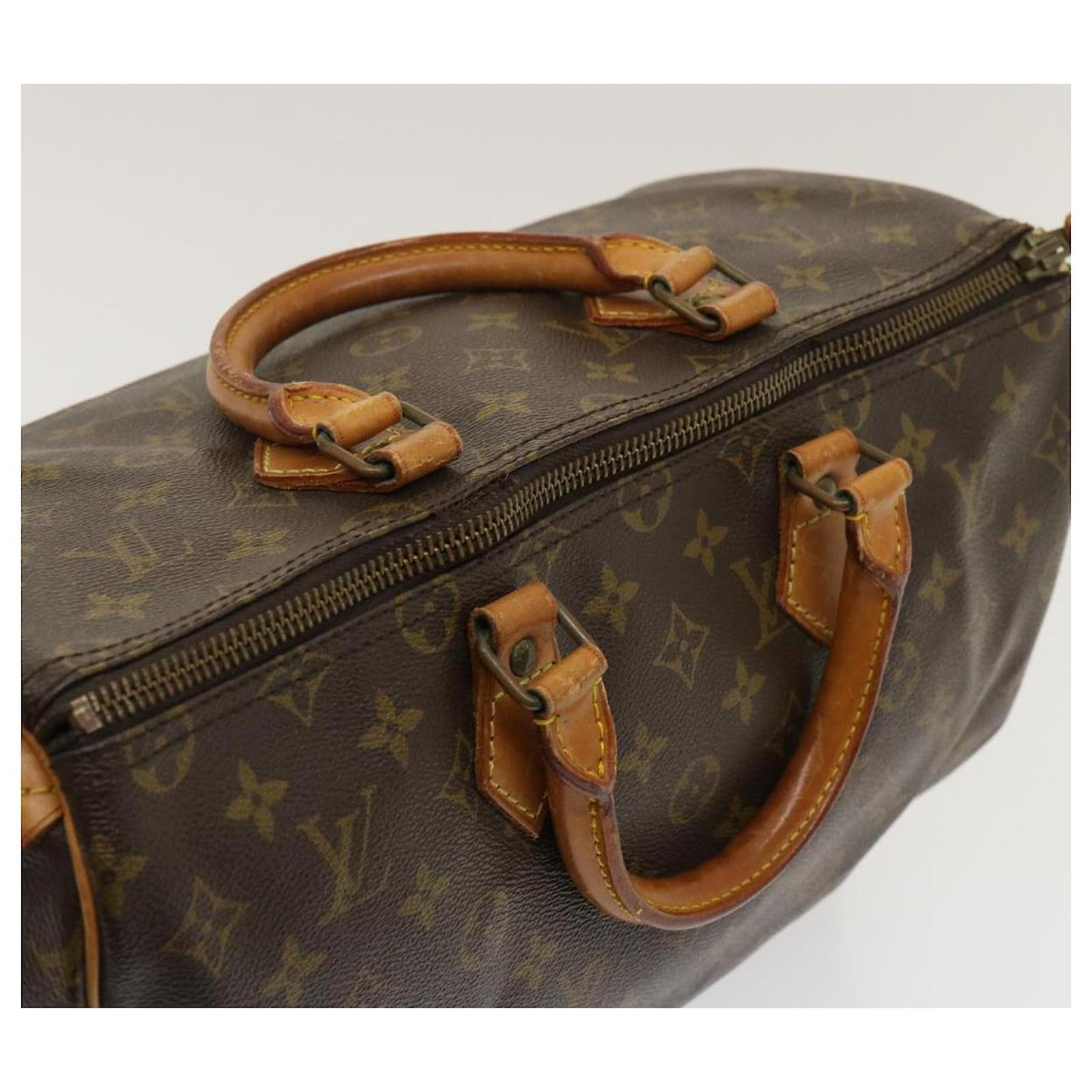 Louis Vuitton Speedy 35 Brown Cloth ref.550395 - Joli Closet