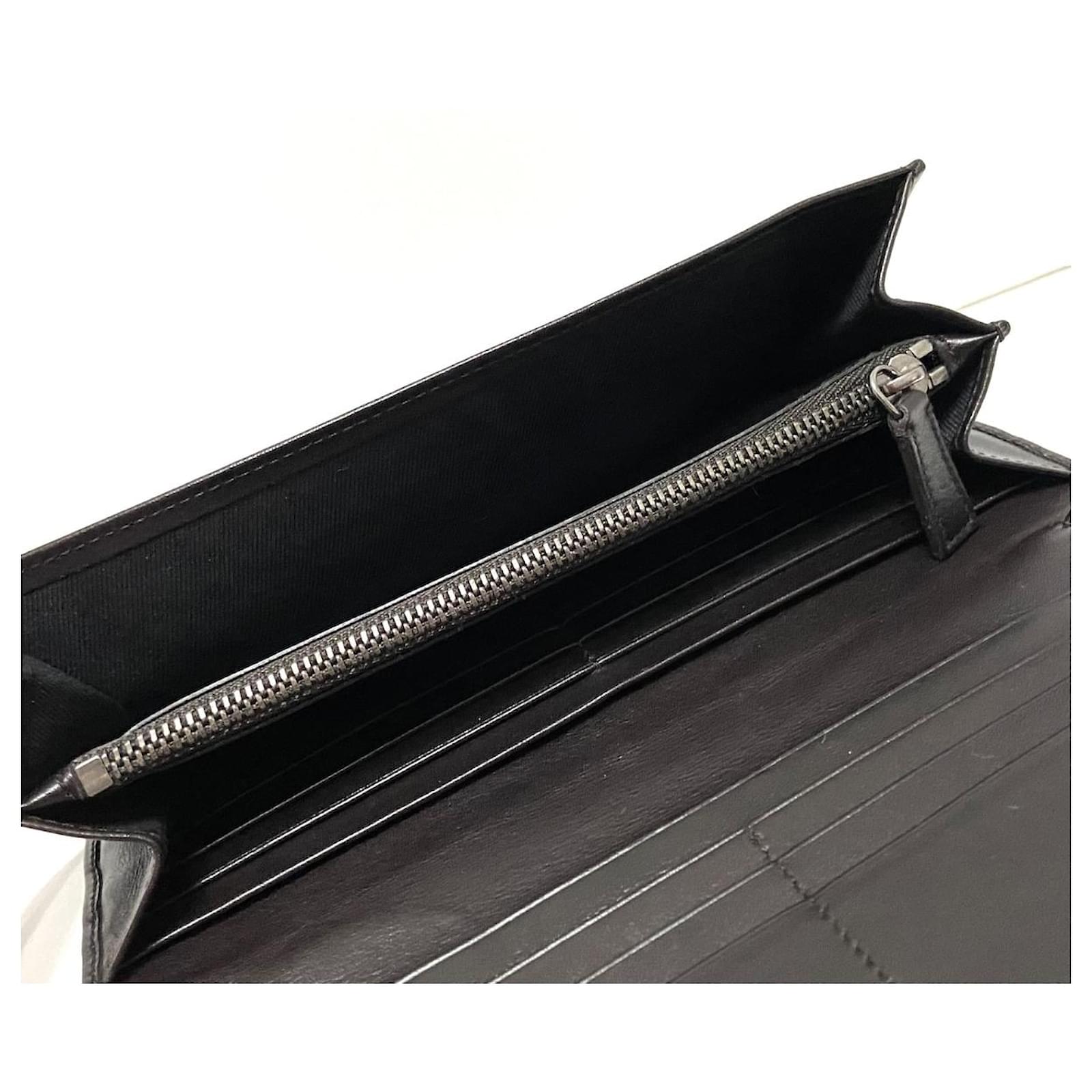 Bulgari BVLGARI Wallet Black Leather ref.551122 - Joli Closet