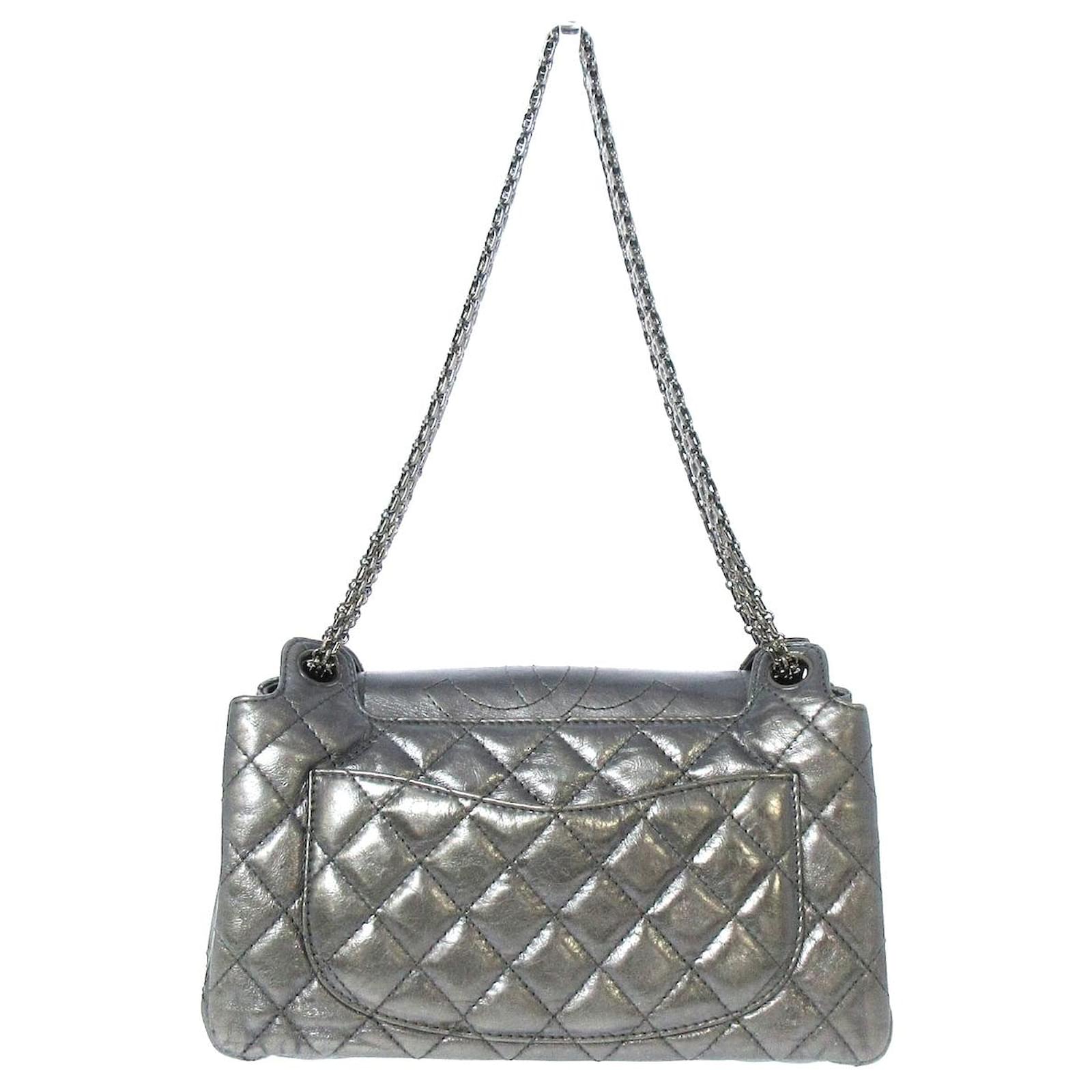 Chanel 2.55 Silvery Pony-style calfskin ref.551285 - Joli Closet