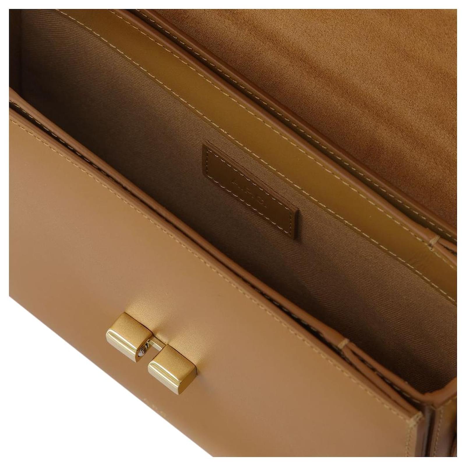 Apc Grace Small Bag in Brown Leather Beige ref.551542 - Joli Closet