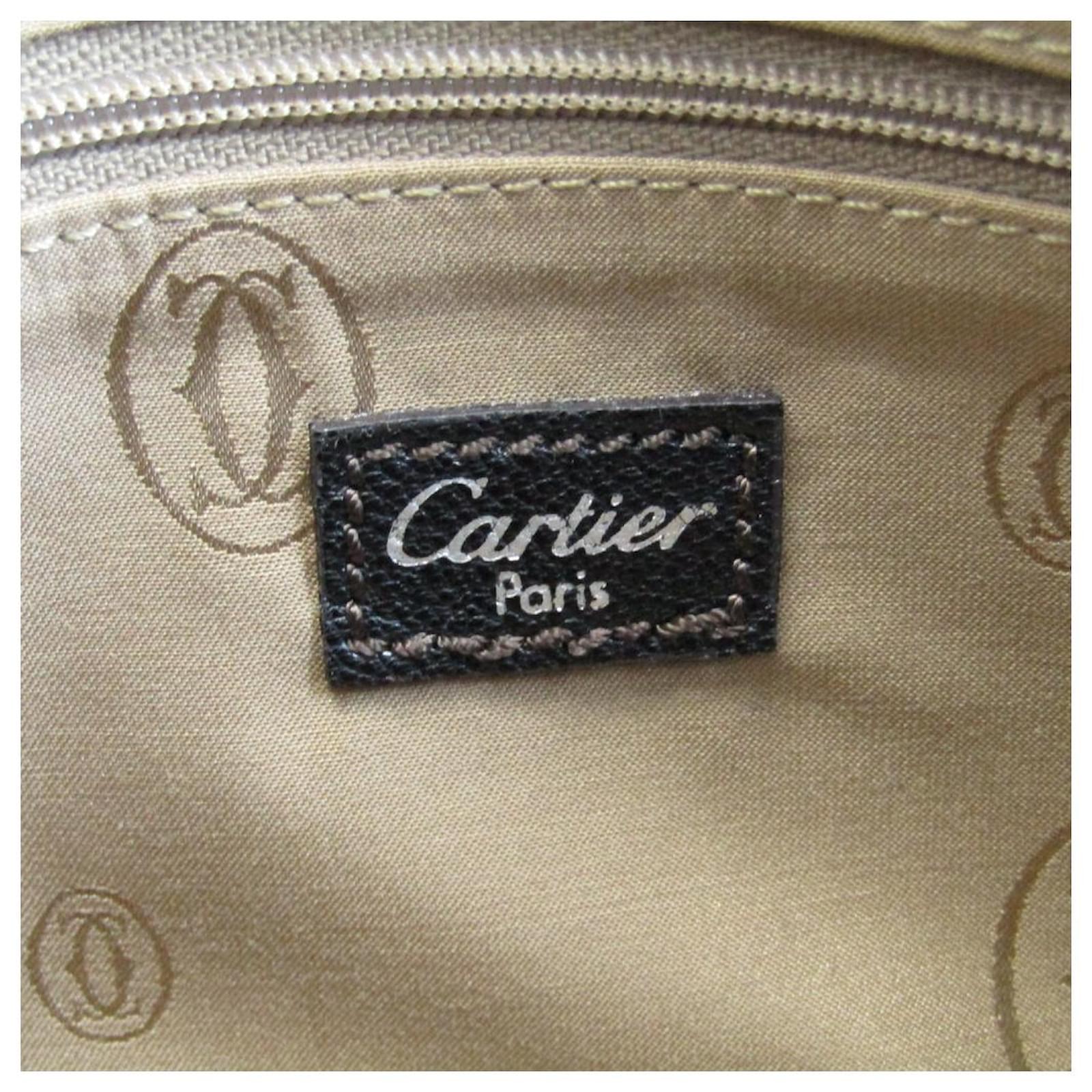 Cartier Marcello Black Leather ref.551892 - Joli Closet
