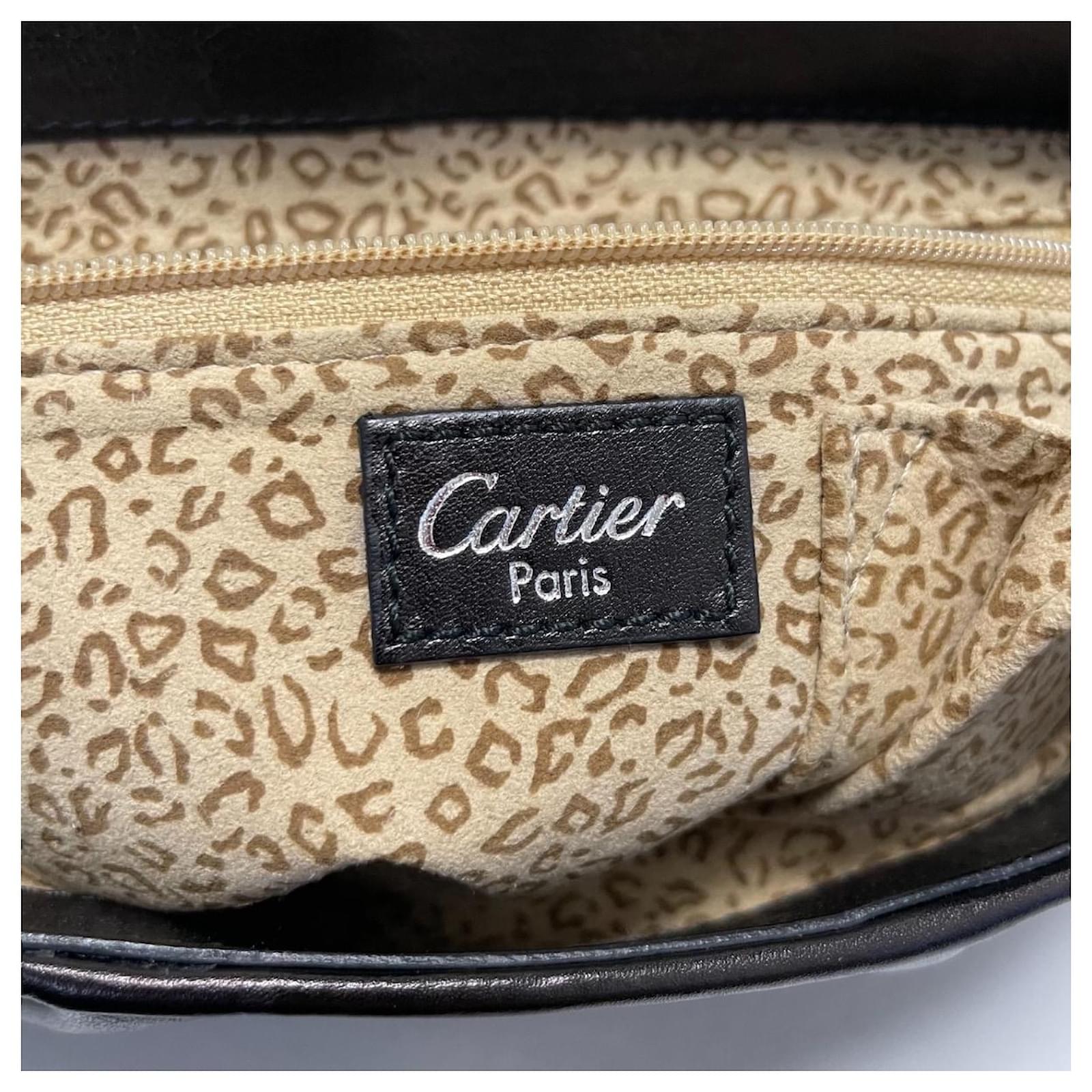 Cartier Handtasche Schwarz Leder ref.552730 - Joli Closet